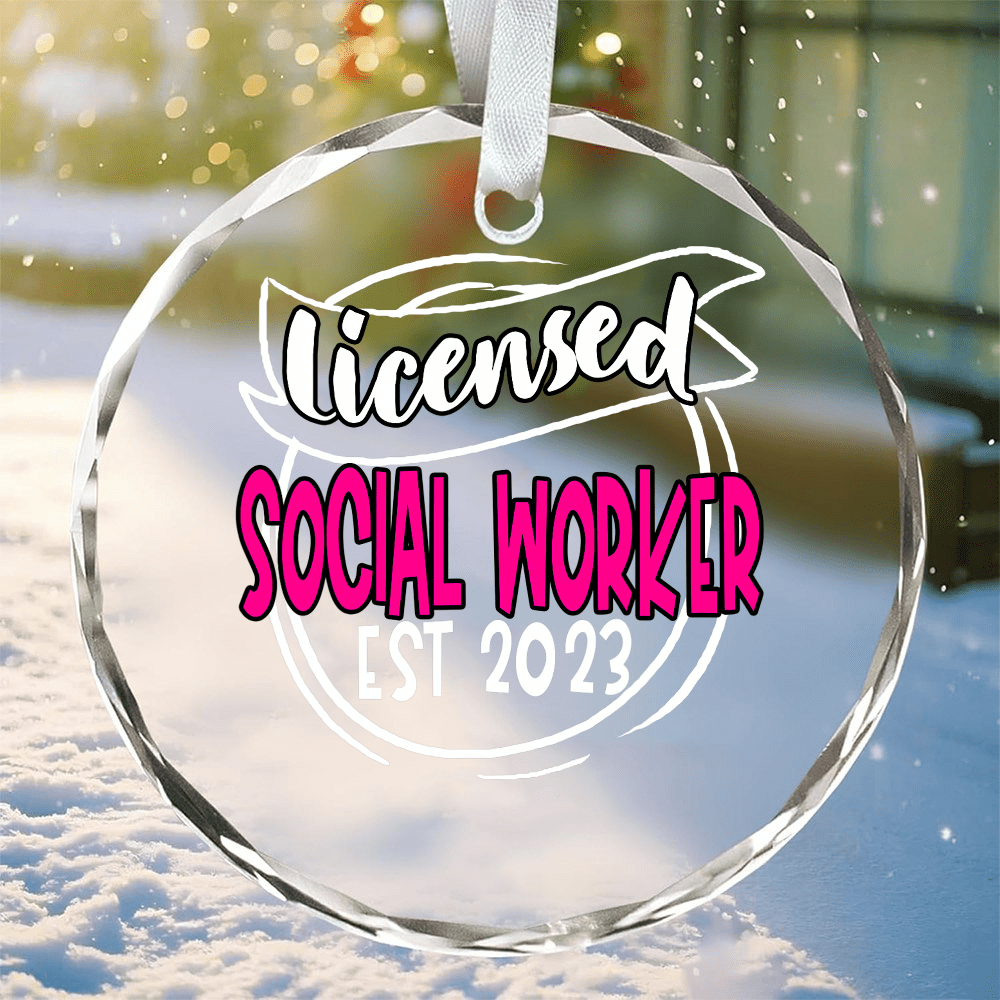 Licensed Social Worker 2023 Work Msw Masters Graduation Phd Ornament ...