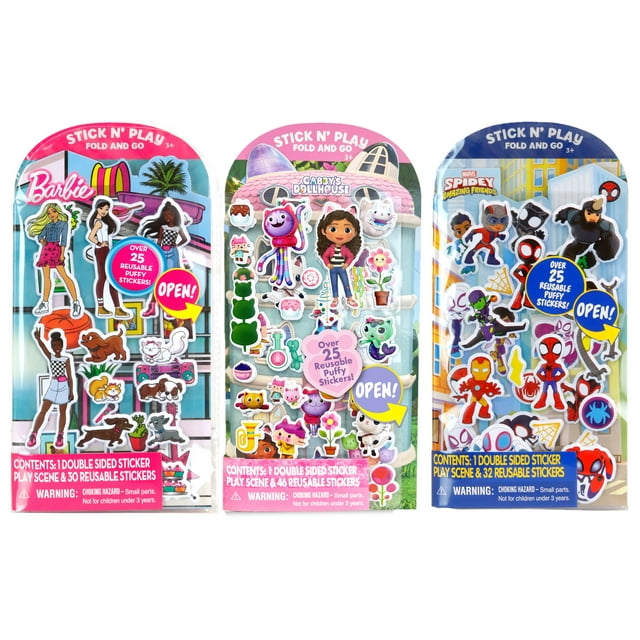 Licensed Stick and Play Sticker Assortment, Multicolor, Paper - Walmart.com