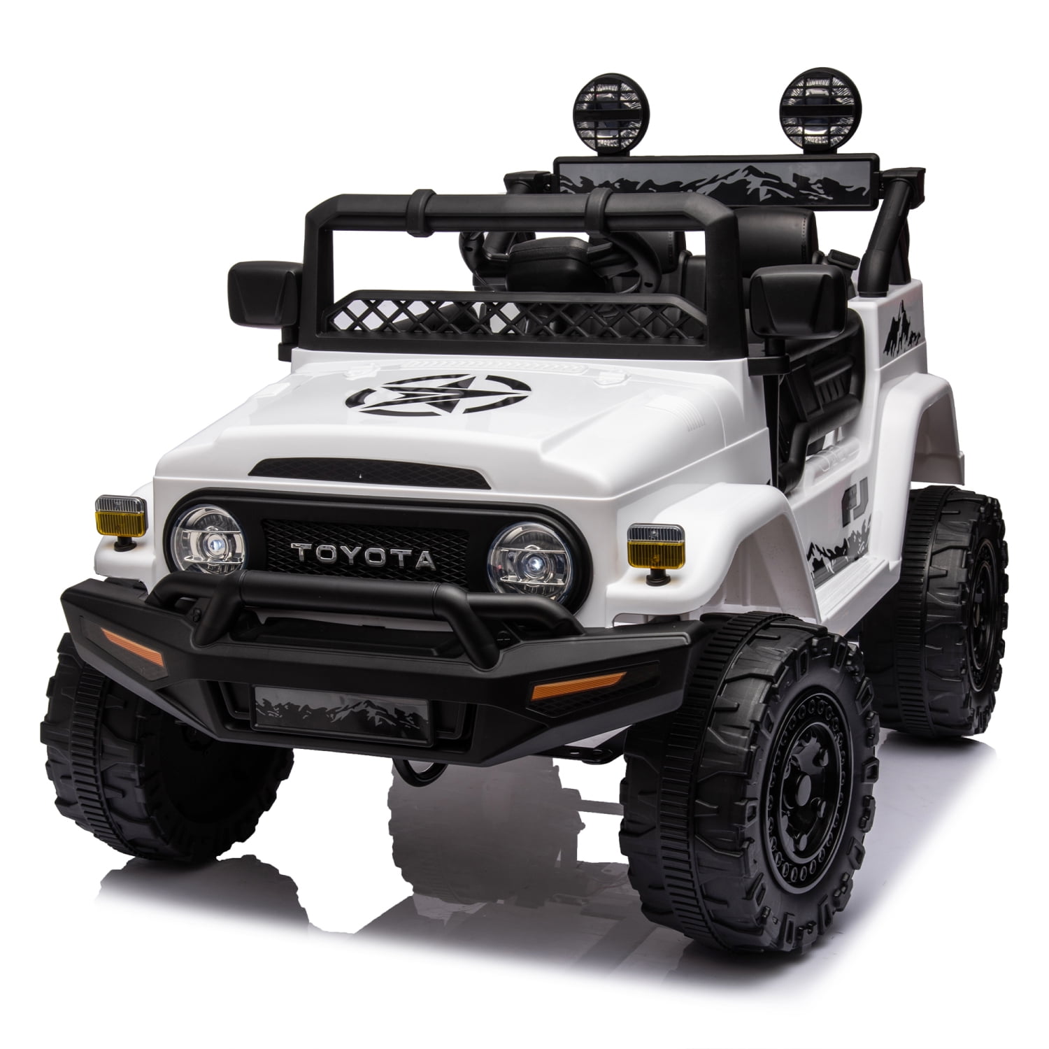 Licensed TOYOTA FJ Cruiser 12V Kids ride on car 2.4G W/Parents Remote ...