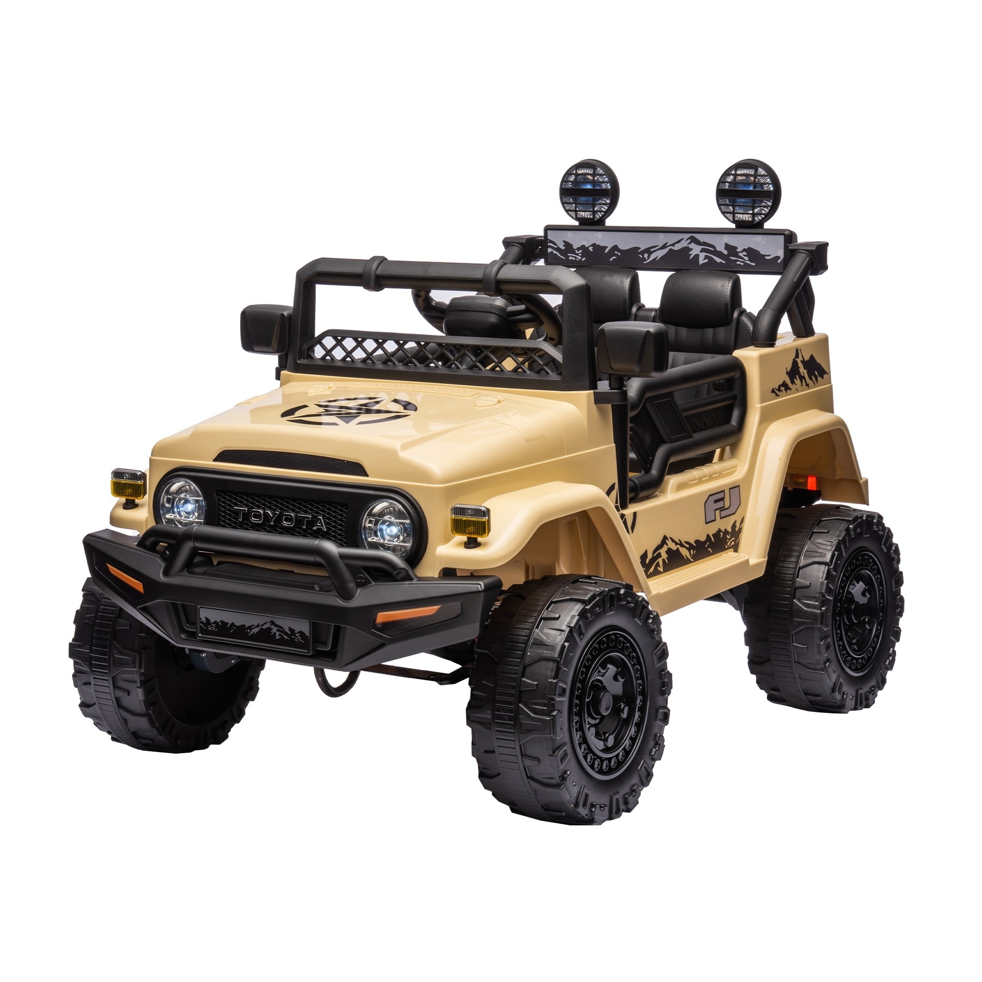Licensed TOYOTA FJ Cruiser,12V Kids ride on car 2.4G W/Parents Remote ...
