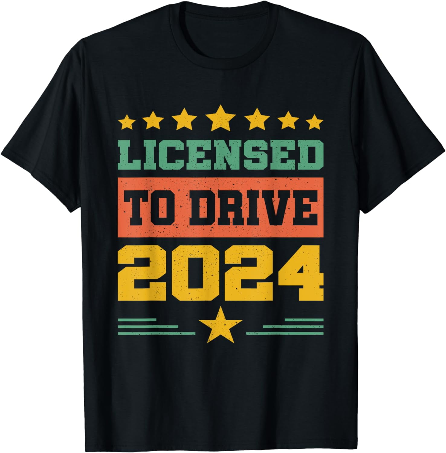 Licensed To Drive 2024 Boys Male License Driver New Driver T-Shirt ...