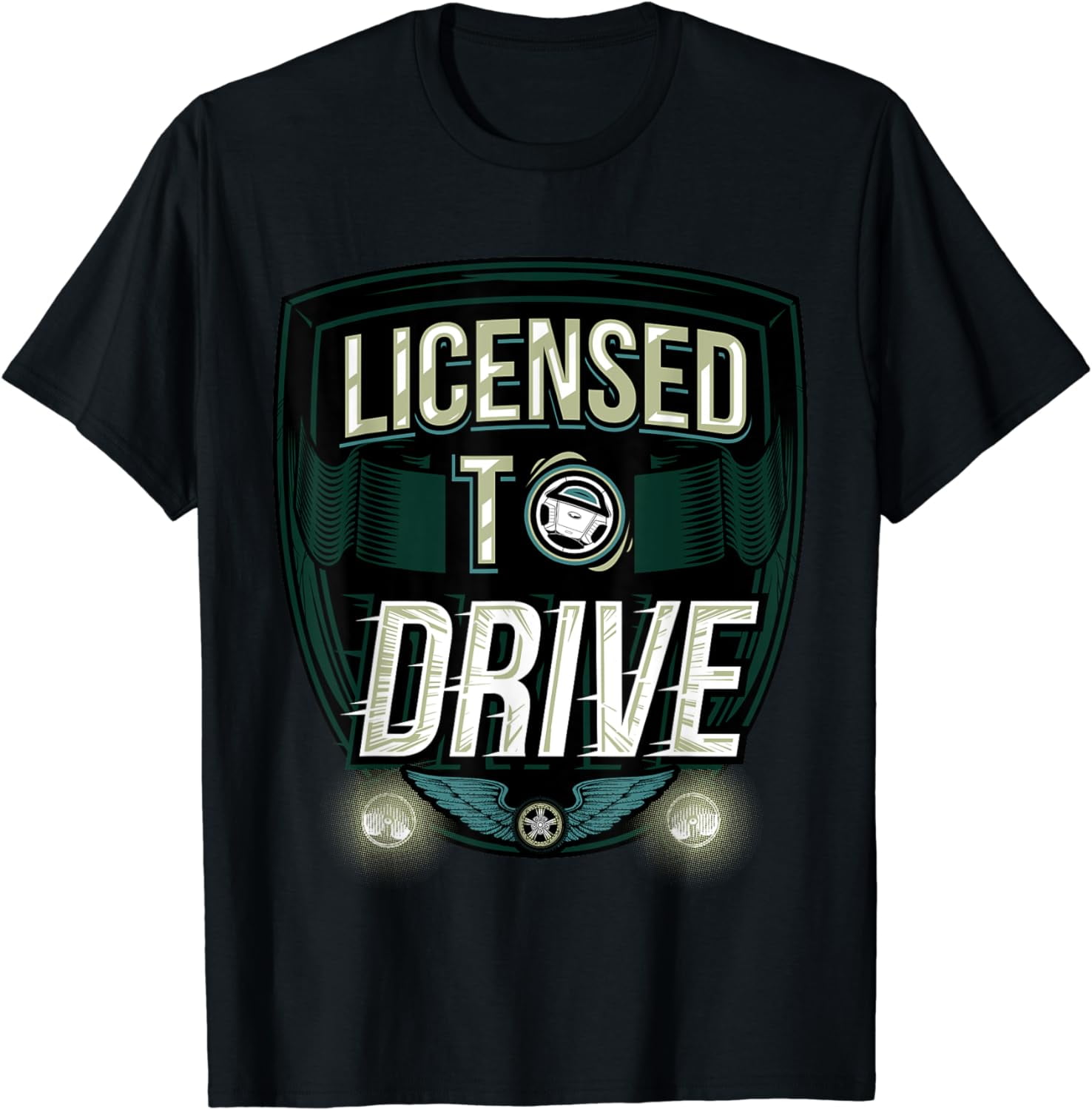 Licensed To Drive Cool Drivers License New Driver Gift T-Shirt ...