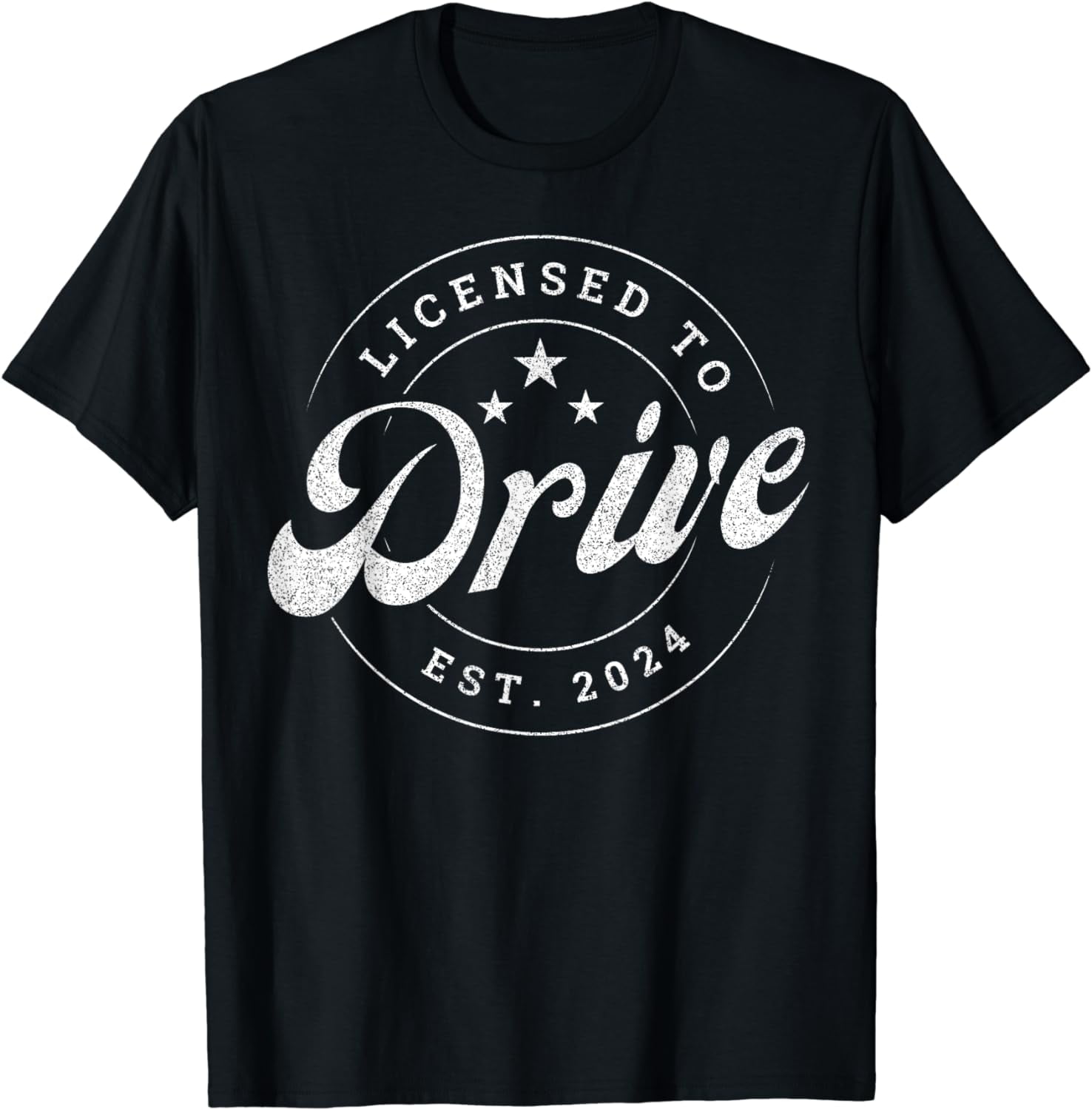 Licensed To Drive Est. 2024 Driving car License driving test T-Shirt ...