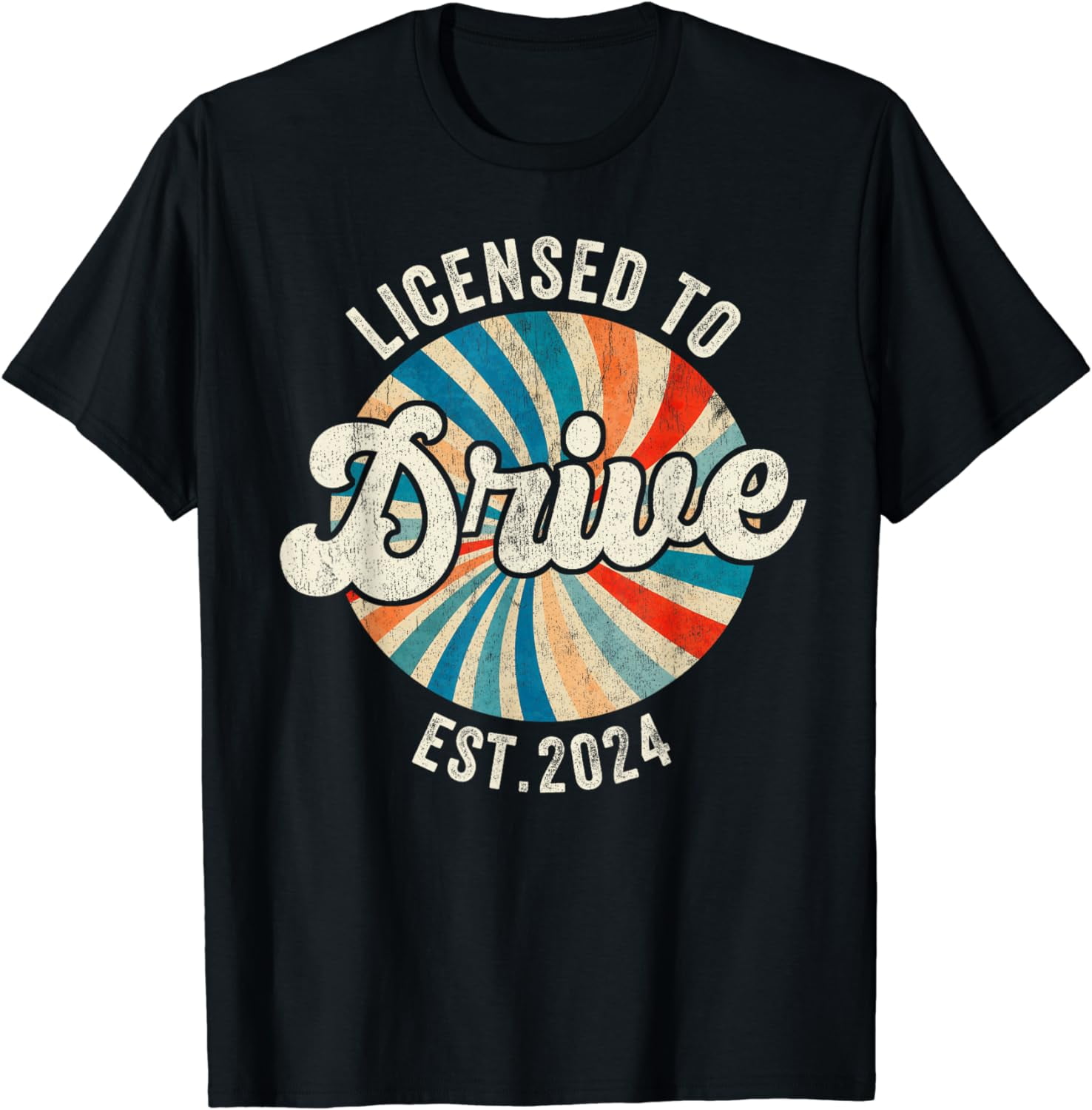 Licensed To Drive New Drivers License Est 2024 T-Shirt - Walmart.com