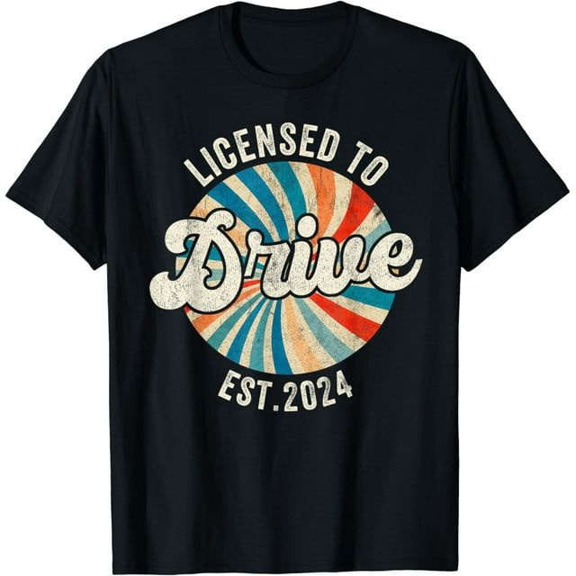 Licensed To Drive New Drivers License Est 2024 T-Shirt - Walmart.com
