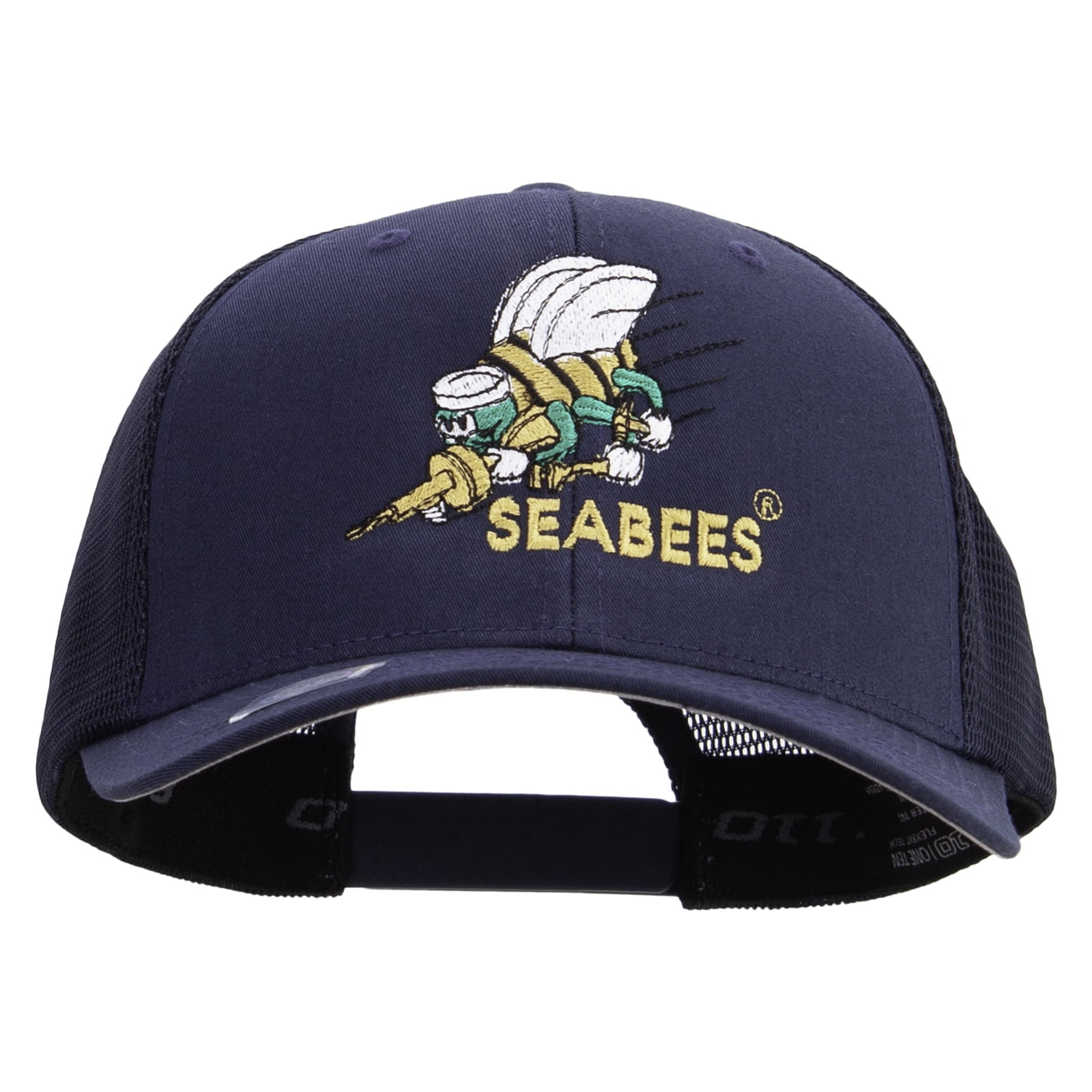 US Navy Seabees Embroidered Flexfit Mesh Trucker Cap - Navy OSFM ...