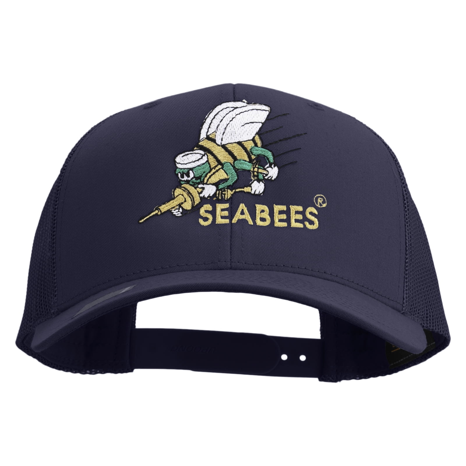 US Navy Seabees Embroidered Retro Trucker Cap - Navy OSFM - Walmart.com
