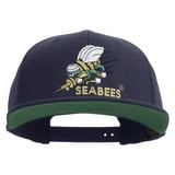 US Navy Seabees Embroidered Wool Blend Prostyle Snapback Cap - Navy ...