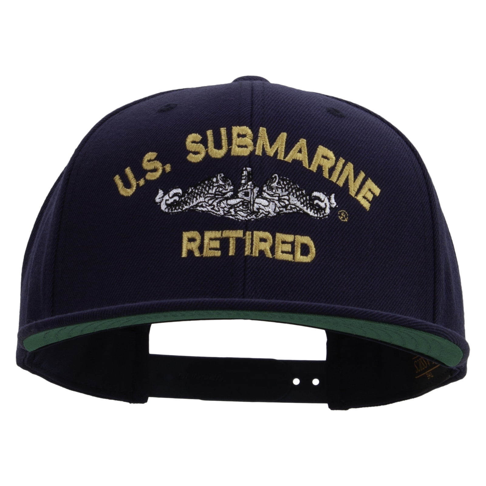 US Submarine Retired Embroidered Wool Blend Prostyle Snapback Cap ...