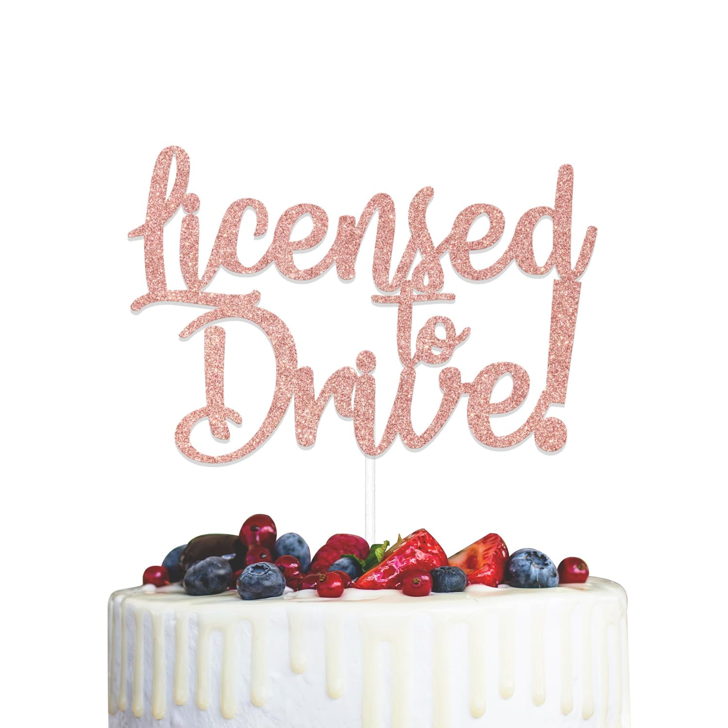 Licensed to DriveTRDN Cake Topper 16th Birthday Cake Topper 16th Birthday Decorations for Girls ...