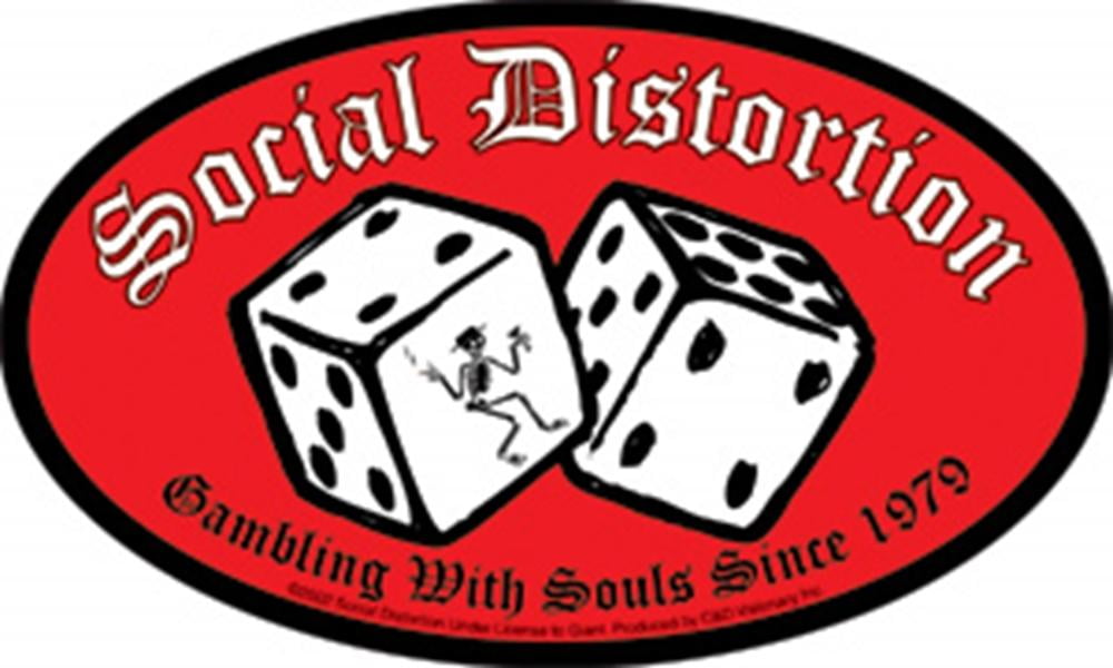 Licenses Products Social Distortion Dice Sticker - Walmart.com
