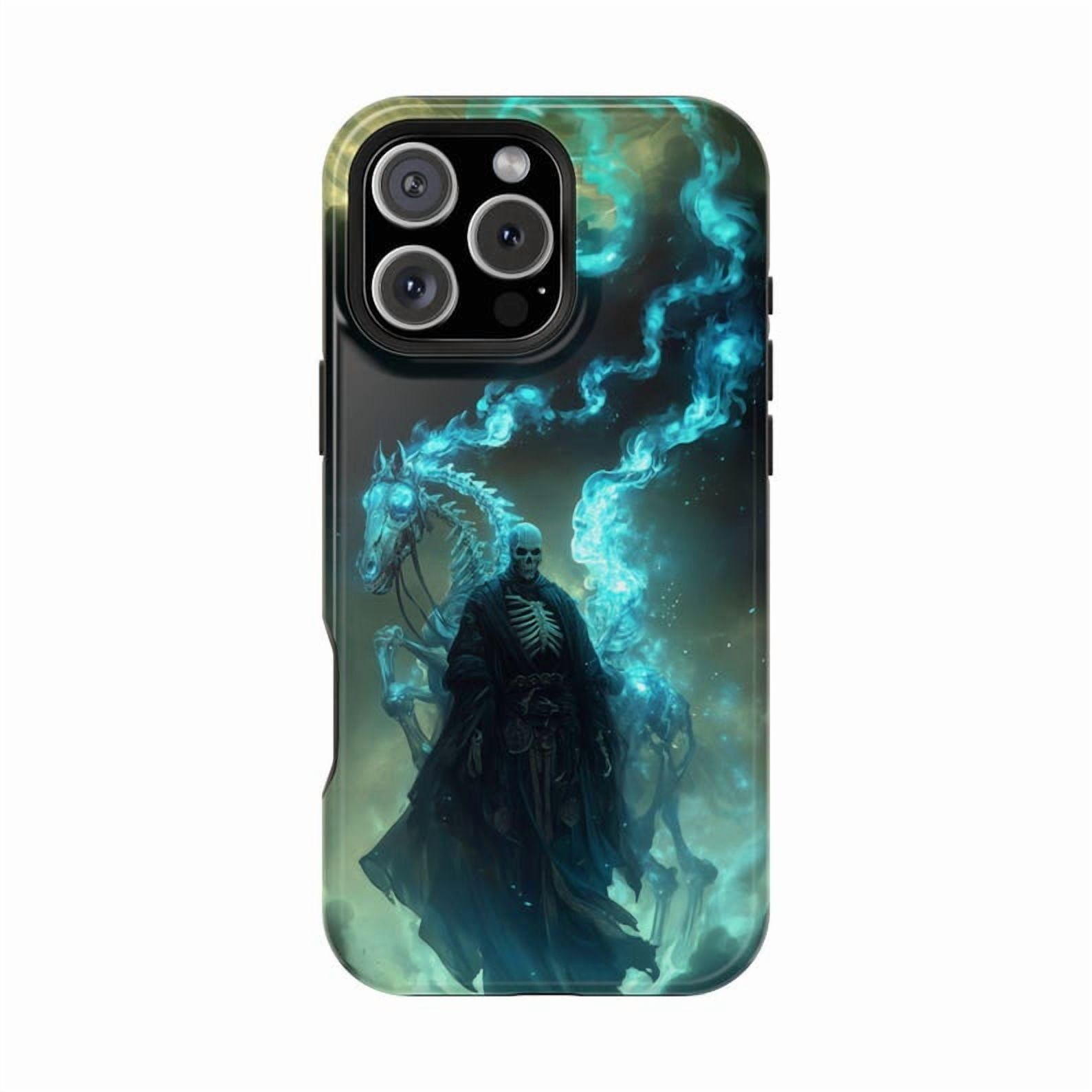 Lich Sorcerer Riding Bone Horse Dark Mage Fantasy Case with iPhone 17 ...