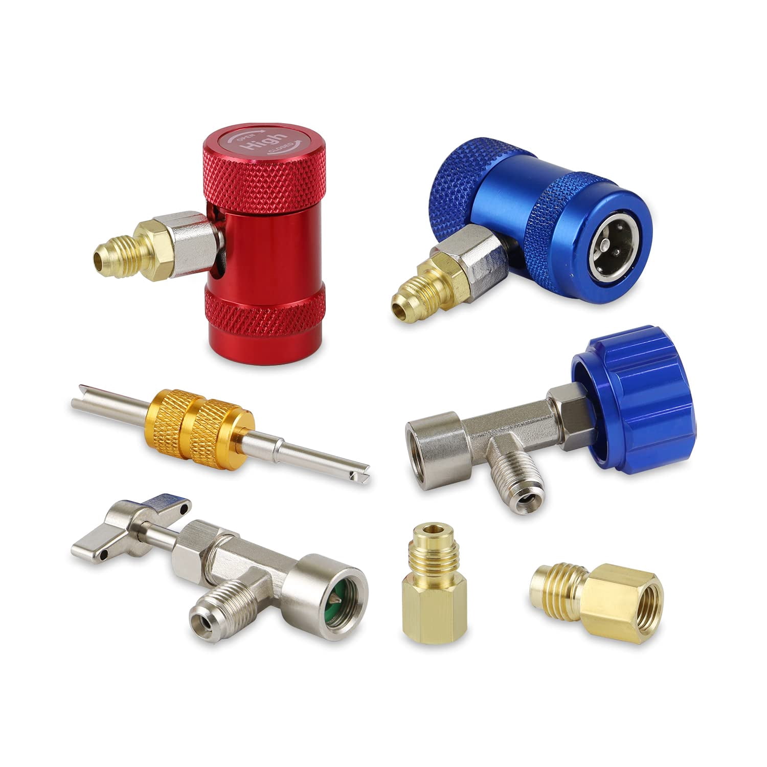 Lichamp Car A/C R1234YF Adapter with Self Sealing Can Tap, AC R1234 ...