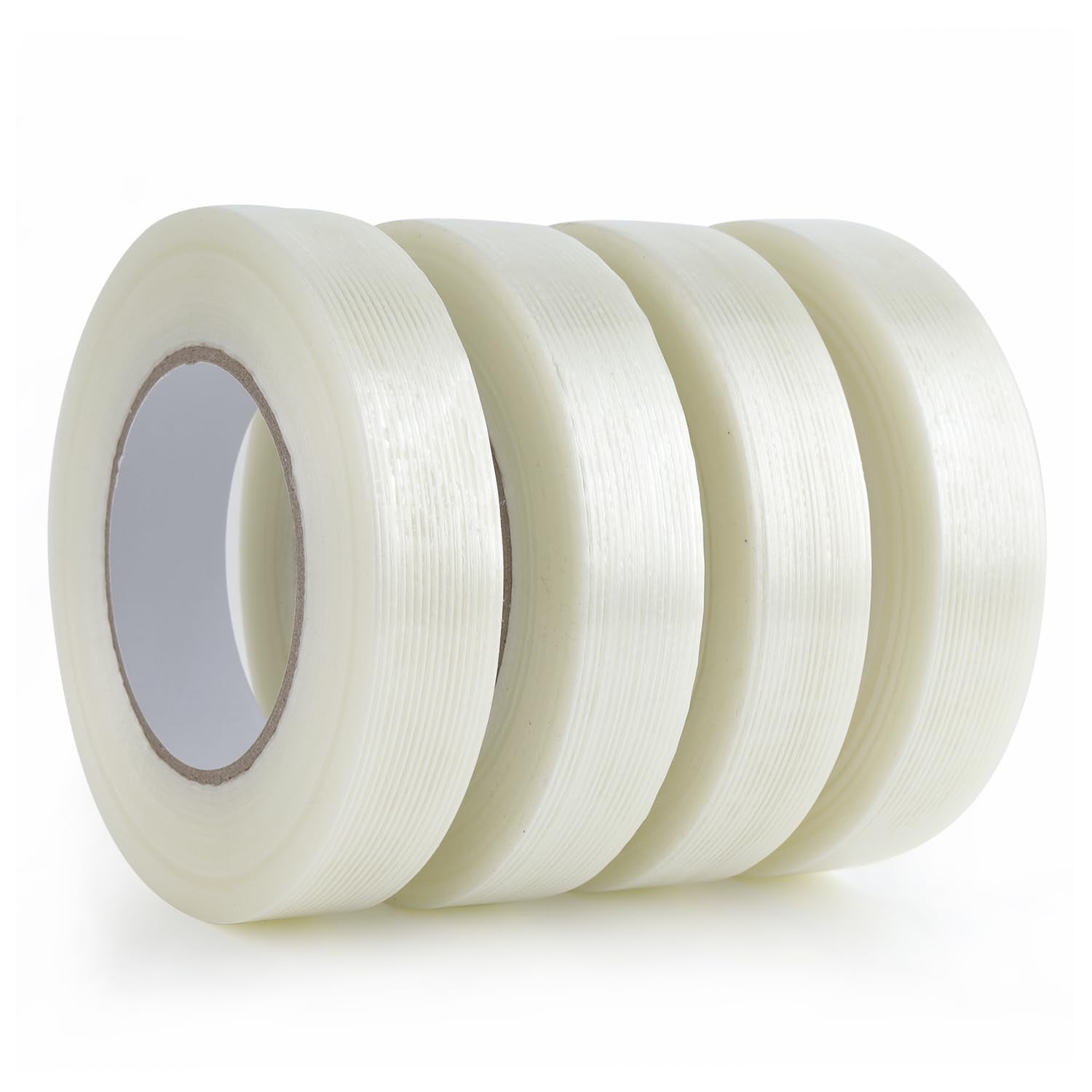 Lichamp Mono Filament Strapping Tape, 4 Roll 1 Inch x 60 Yards 5.9 Mil ...