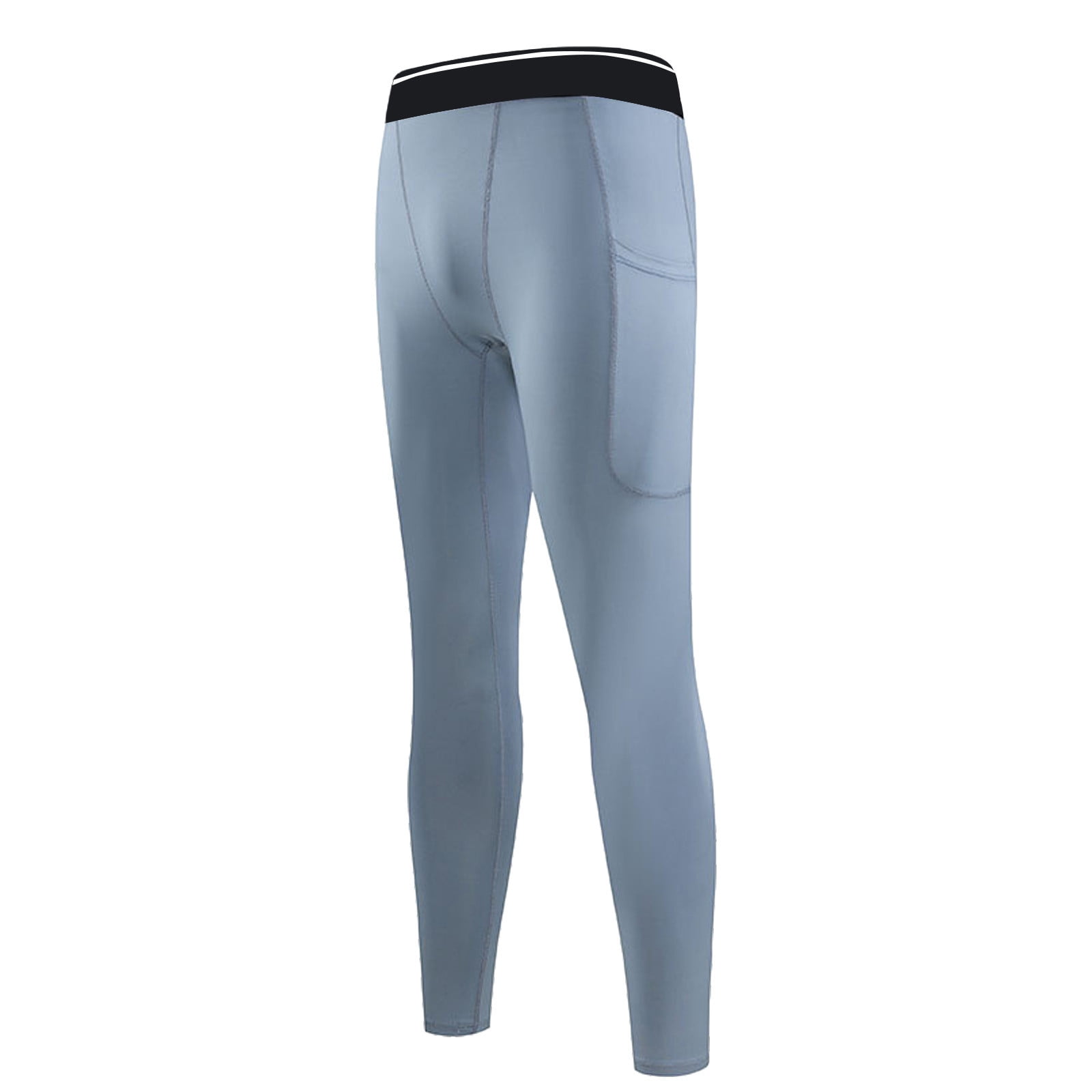 Lichda Men's Sky Blue Compression Pants Long Johns for Men Thermal ...