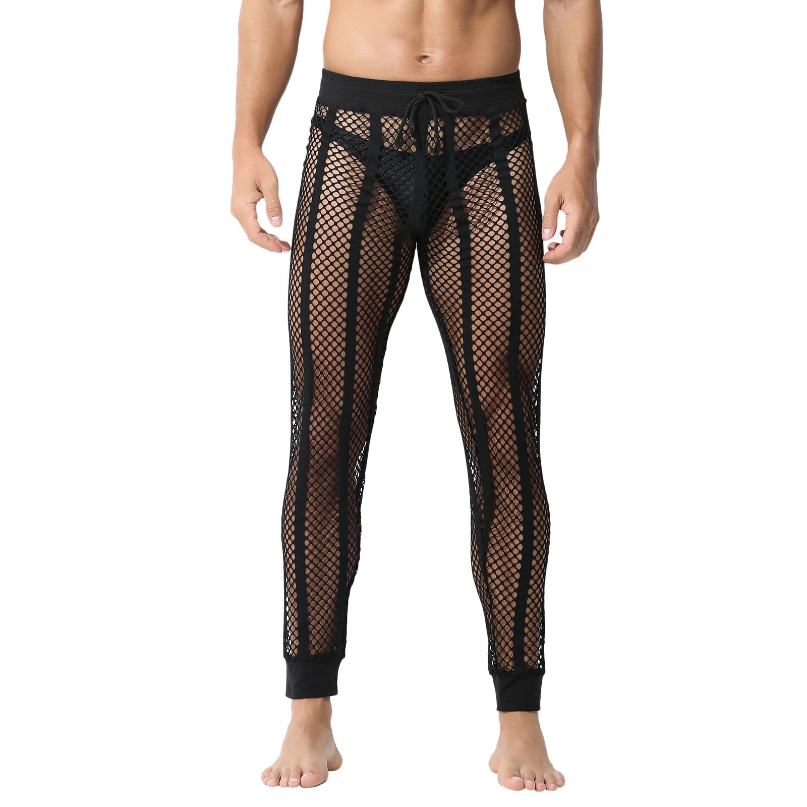 Lichda Mens Mesh Underwear Sexy Jockstraps For Bottoms Men Sexy Pajamas