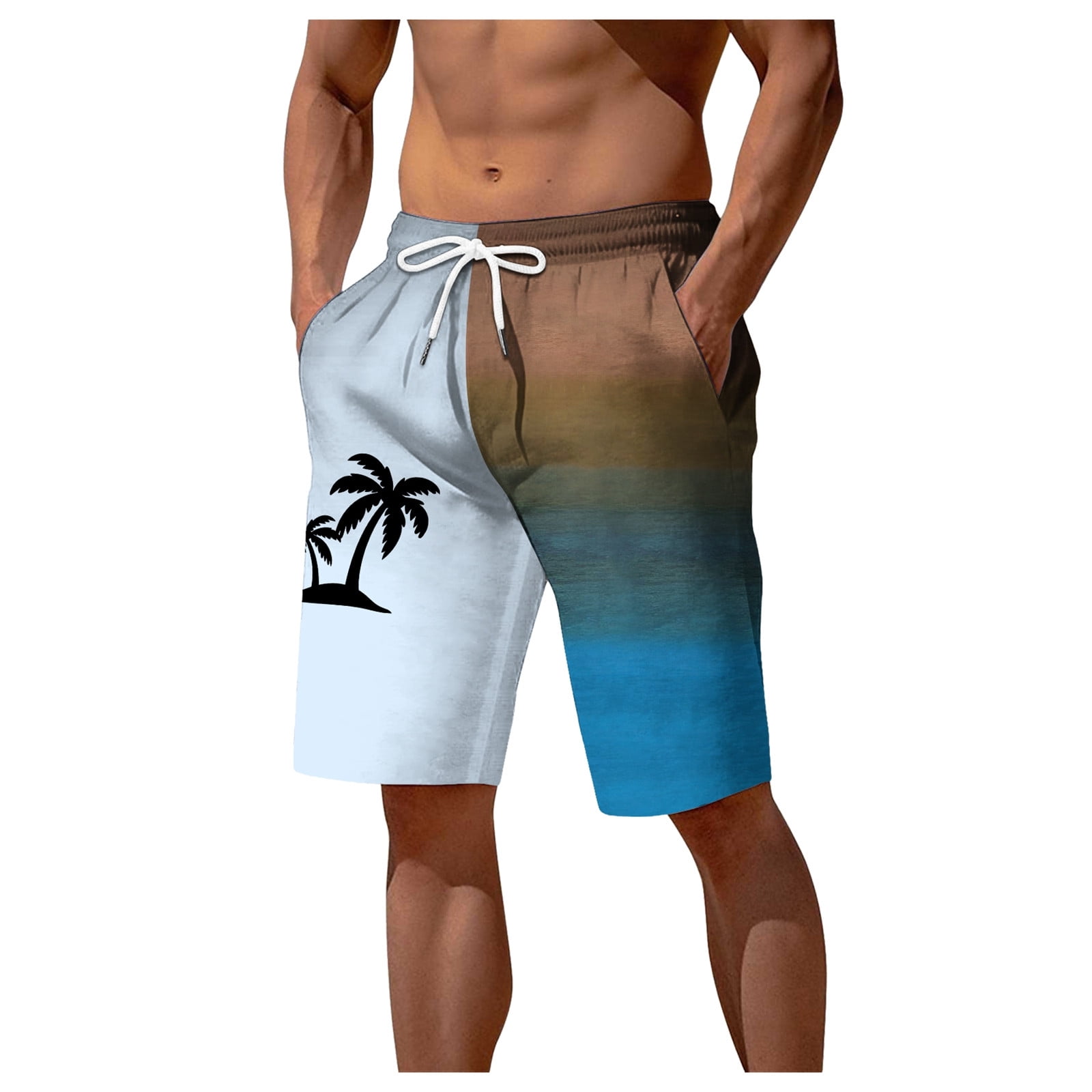 Lichda Mens Trunks Swimwear Men's Swimsuit with Compression Liner Men ...