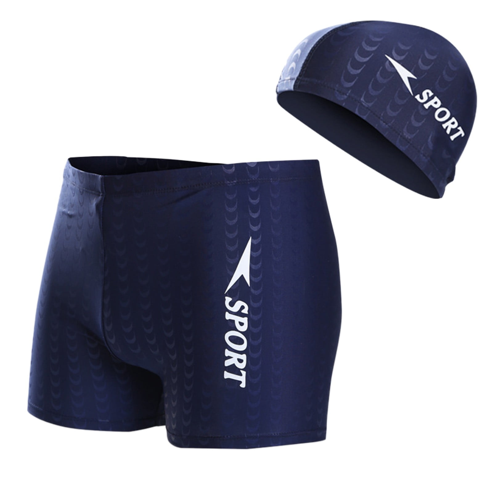 Lichda Swimming Shorts Mens Swimsuit With Compression Liner Men