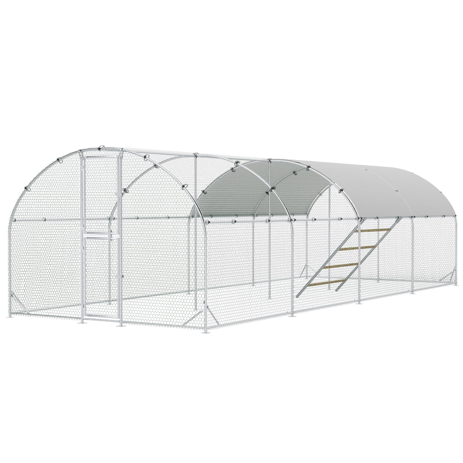 Licheers 10x26 Ft Full-Protection Walk-In Chicken Coop & Small Animal ...