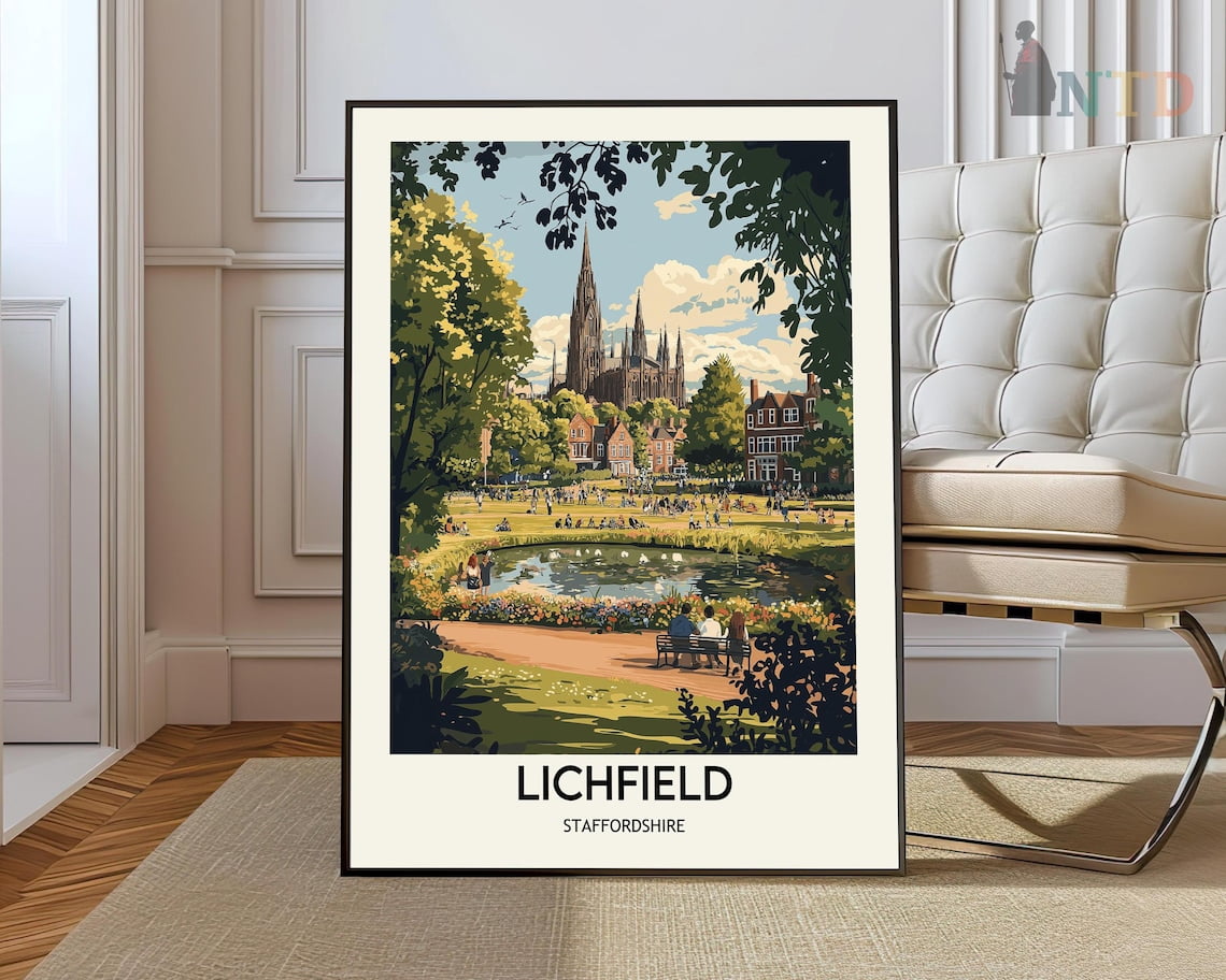 Lichfield Poster, Lichfieldlichfield Print, Lichfield Photo, Lichfield ...