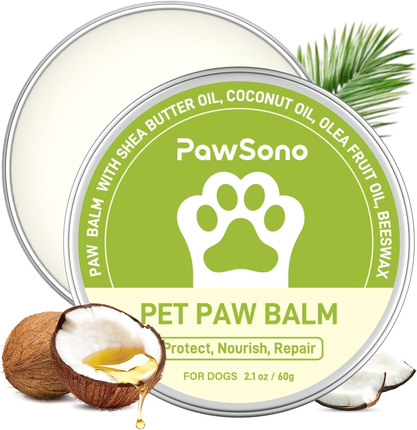 Lick-Safe Dog Paw & Nose Balm with Coconut Oil | All-Natural Paw Cream ...