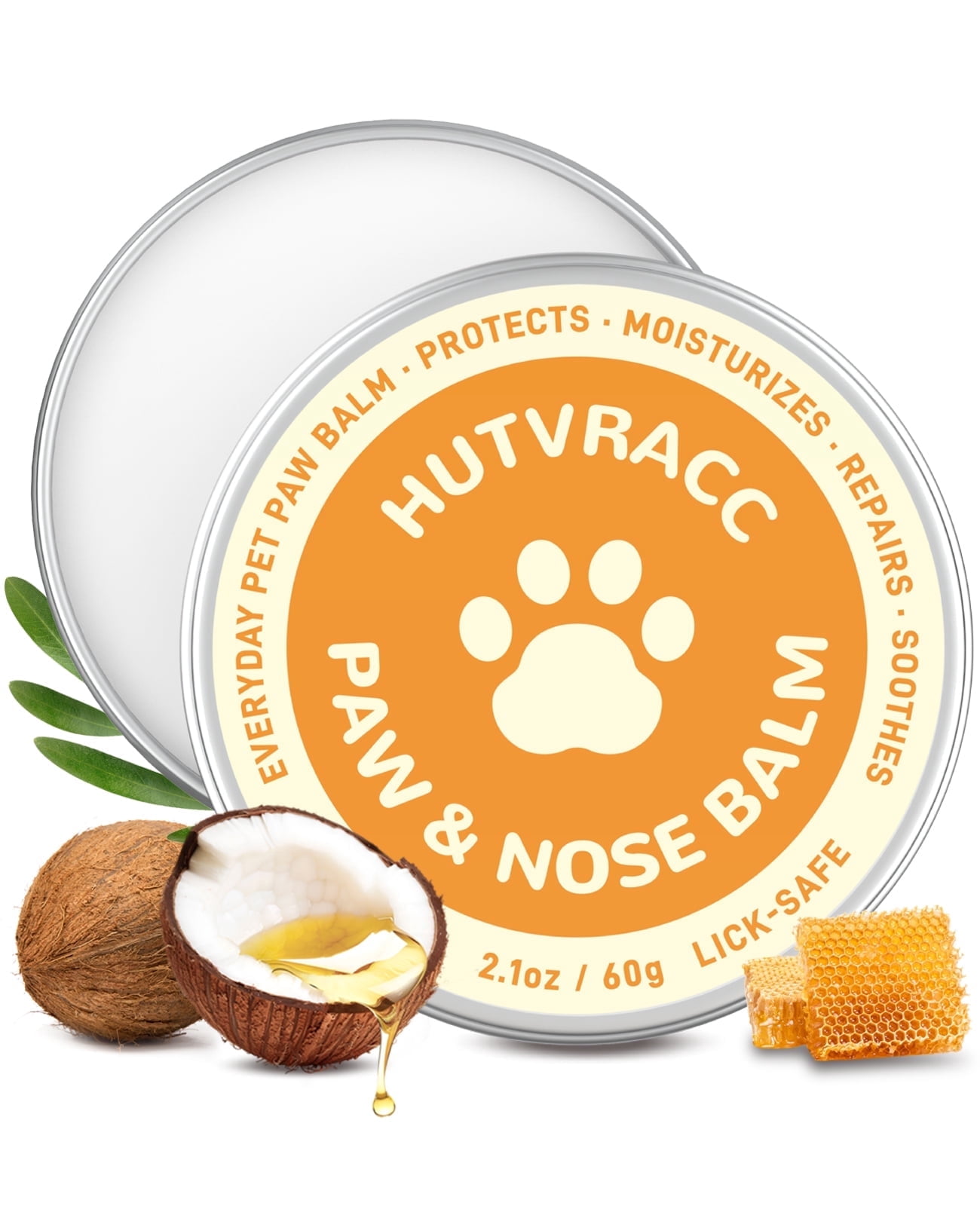 Lick-Safe Dog Paw and Nose Balm with Coconut Oil & Shea Butter for ...