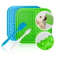Licking Mat for Dogs & Cats 2 Pack with Suction Cups,Dog Peanut Butter Lick Pads for Boredom ...