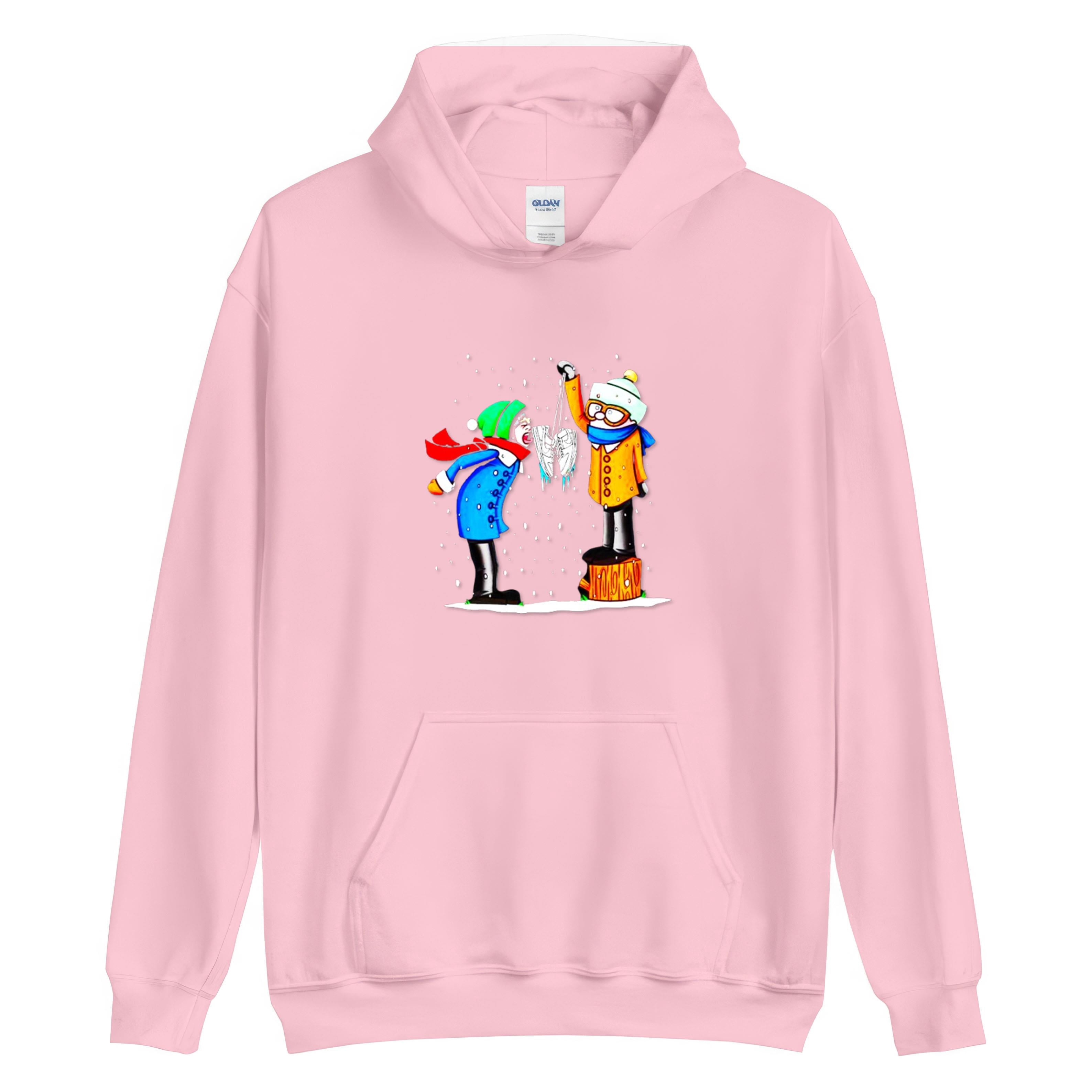 Licking shoe soles in the falling snow Christmas shirt-removebg-preview ...