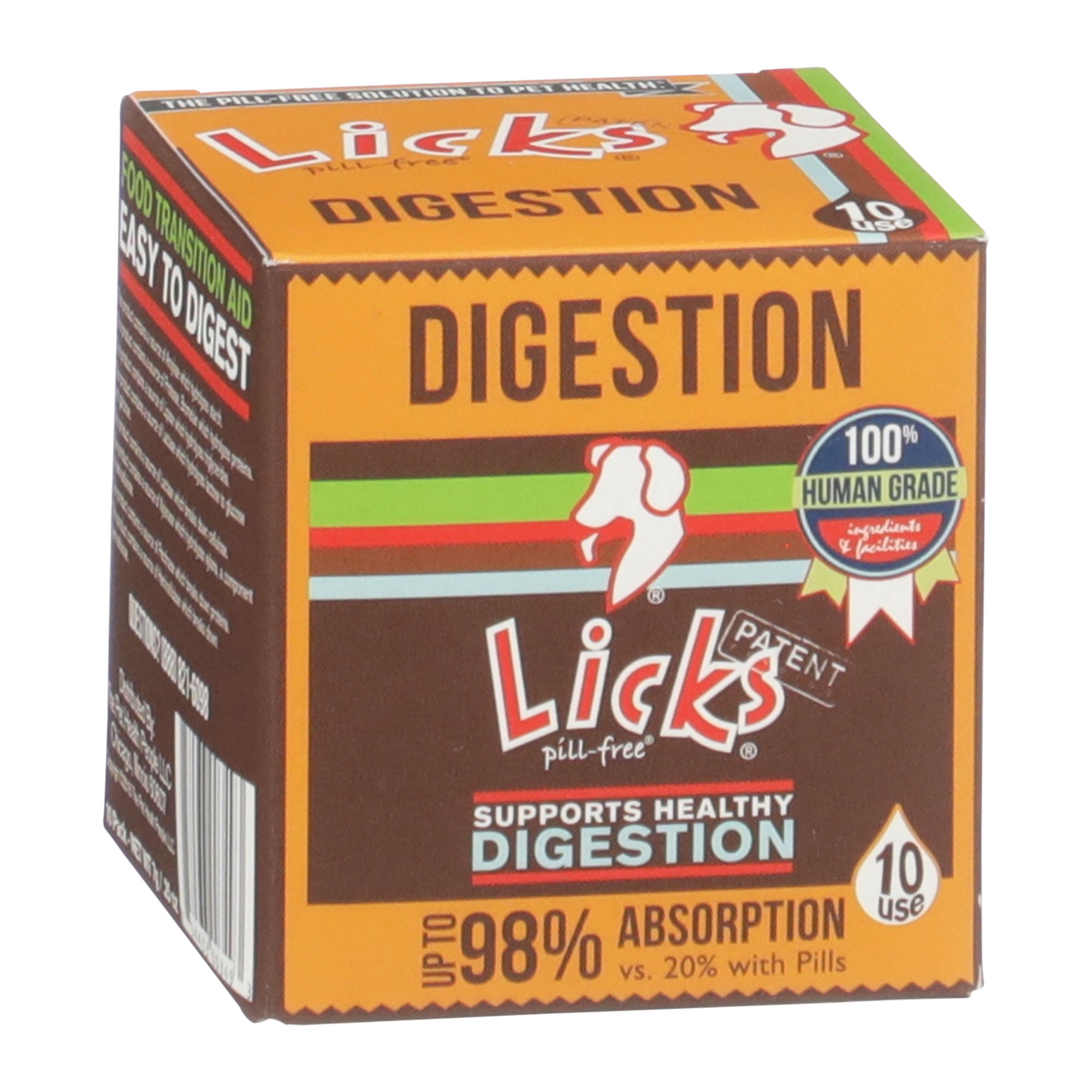 Licks Pill-Free Dog Digestion Supplement - Gas and Bloating Relief ...