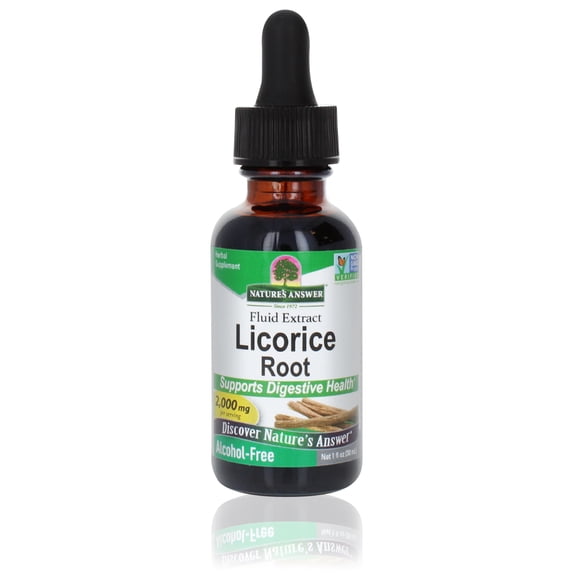 Nature's Answer Licorice Root Extract 1oz, Alcohol Free, for Digestive ...