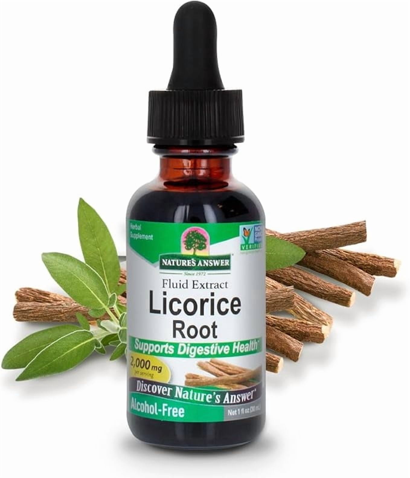 Nature's Answer Licorice Root Extract 1oz, Alcohol Free, for Digestive ...