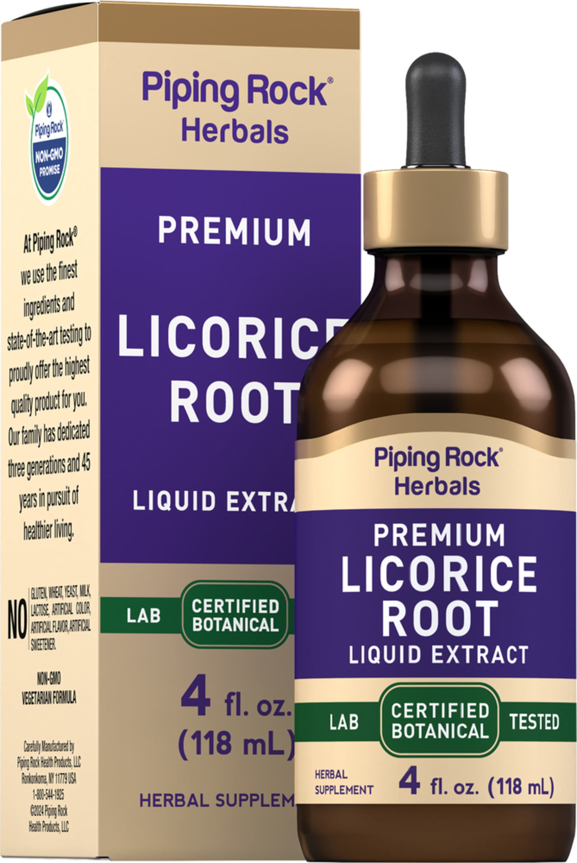Licorice Root Extract Tincture | 4 Fl Oz | Vegetarian Liquid Supplement ...