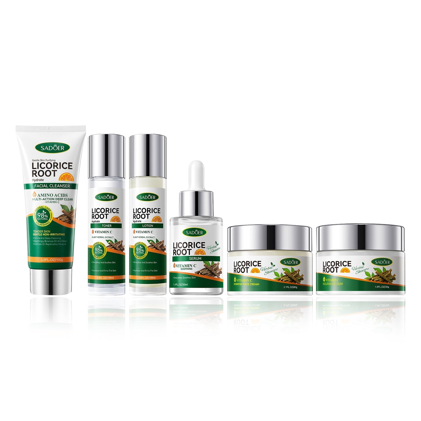 Licorice Skincare Set with Licorice Root Extract Locks in Moisture and ...