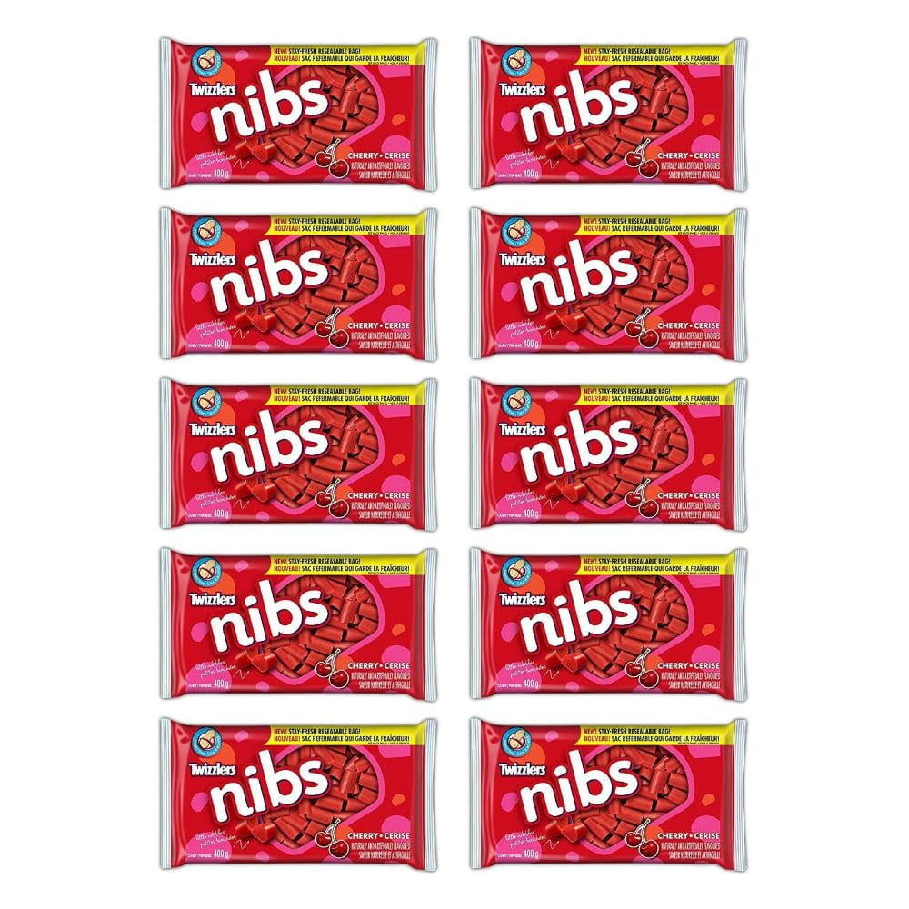 Licorice Twizzler Nibs Candy Cherry Flavor - 75g (Imported from Canada ...