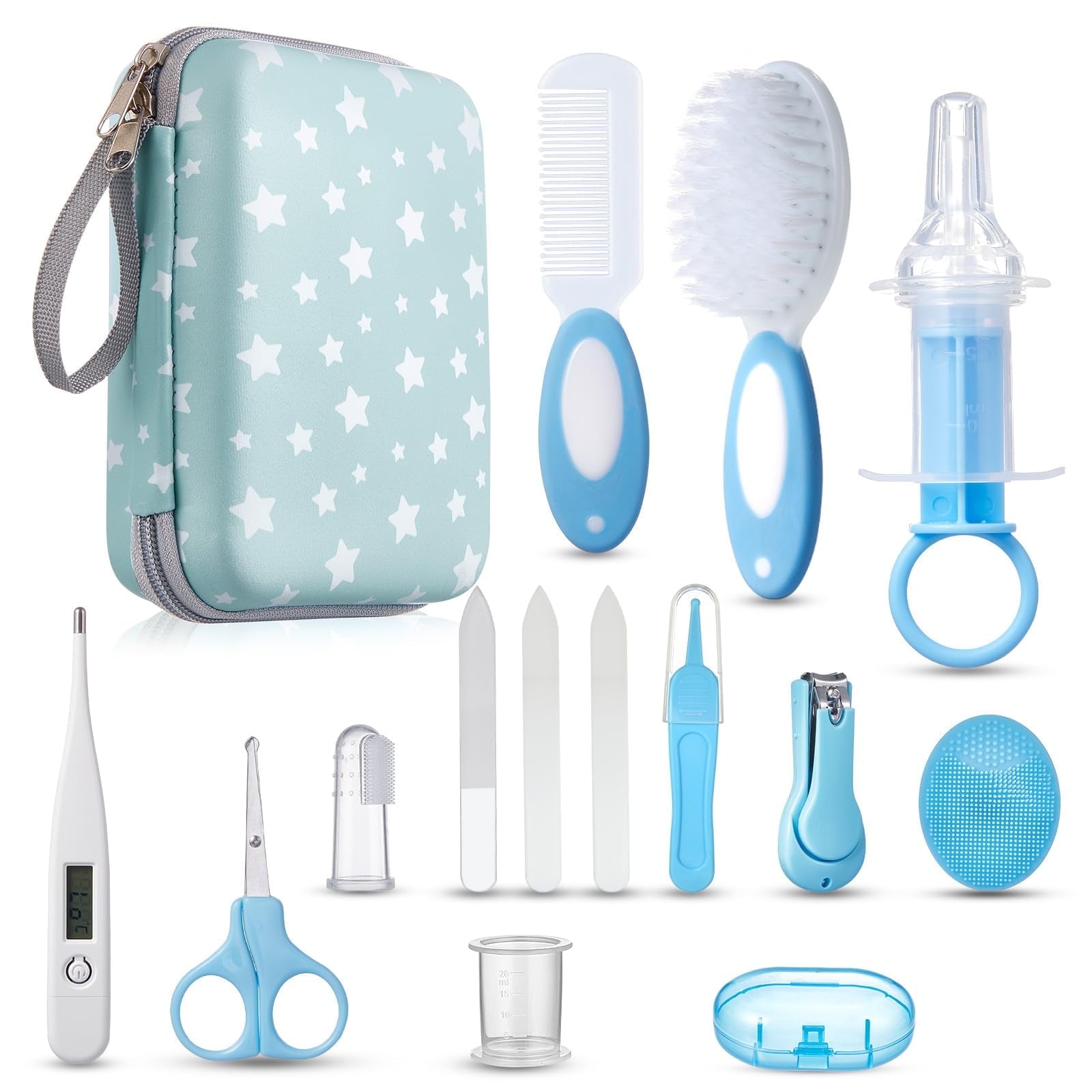 Lictin Baby Grooming Kit, 15 in 1 Portable Newborn Nursery Health Care ...