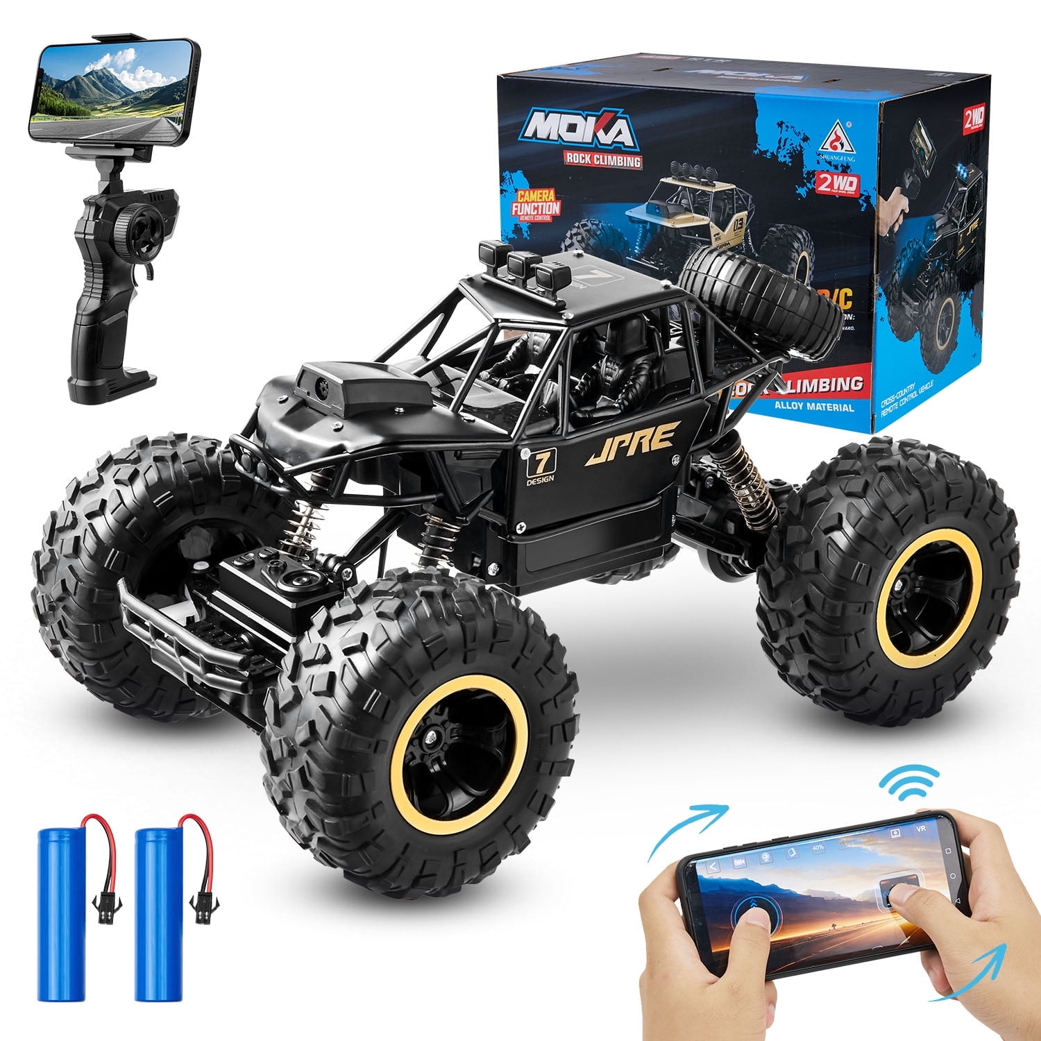 Lictin RC Car with 1080P FPV Camera, 2.4Ghz Off-Road Remote Control ...