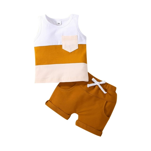 Licupiee 2Pcs Baby Boy Summer Clothes Infant Toddler Beach Casual ...