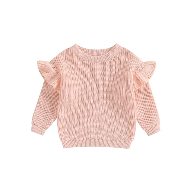 Licupiee Infant Baby Girl Sweater Baby Pullover Sweater Toddler Girl ...