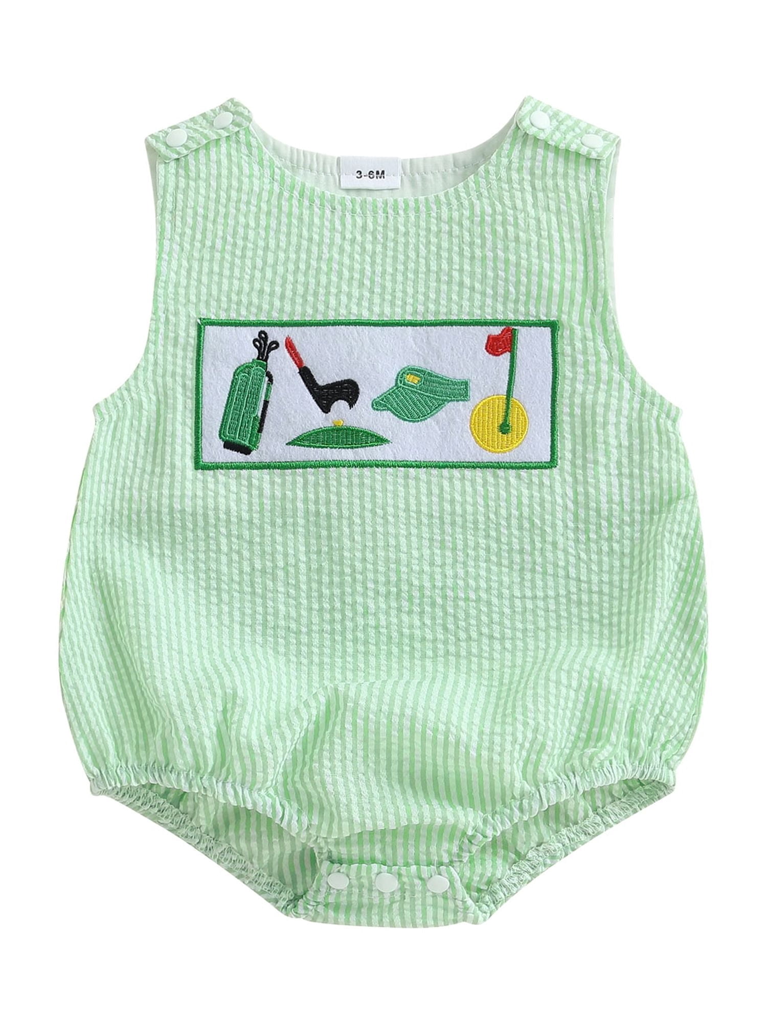 Licupiee Summer Baby Clothes Newborn Boy Girl Smocked Bubble Romper ...