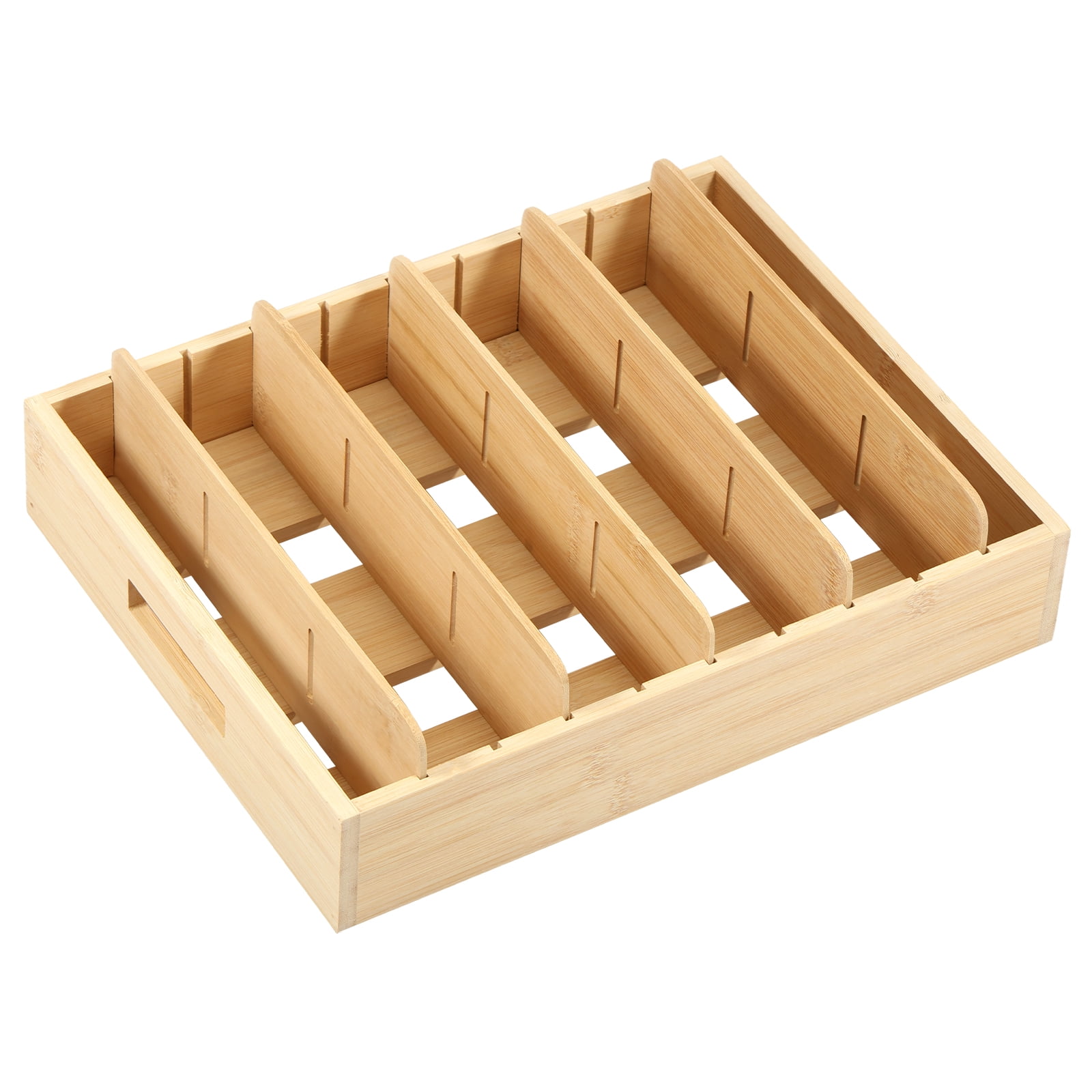 Lid Organizer Rack Bamboo Tray Storage Box Partition Storage Box ...