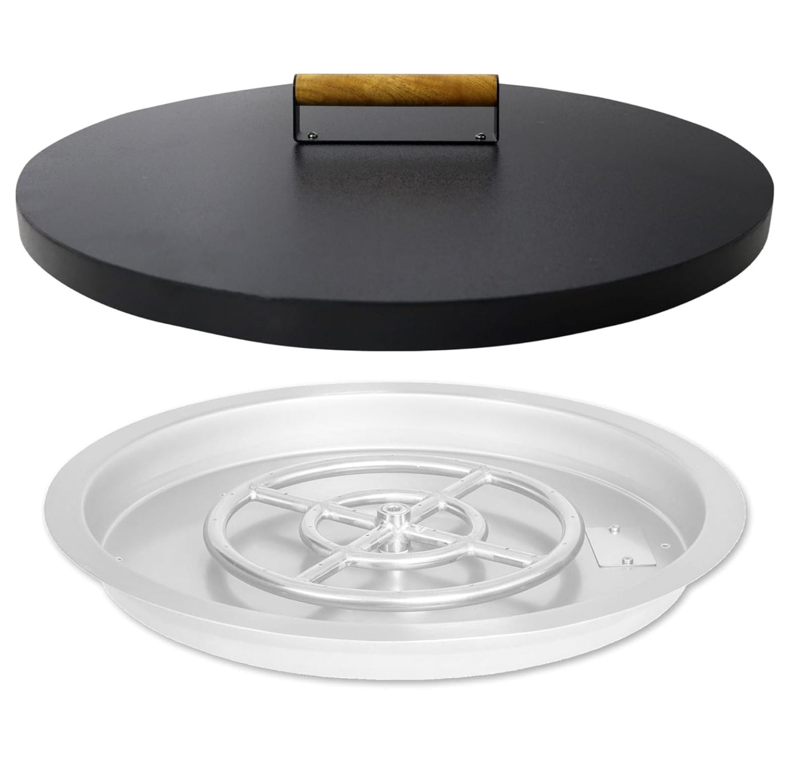 - Lid Round - FirePit Snuffer Lid 22 inch Diameter, Drop-in Burner Pan ...