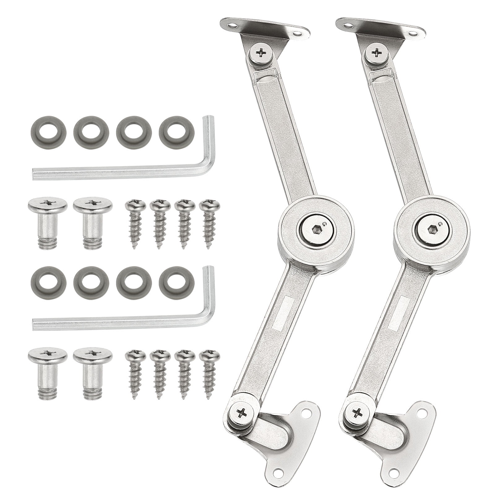 Lid Support Hinge, 2 Packs Adjustable Metal Folding Lid Stay Hinges for ...