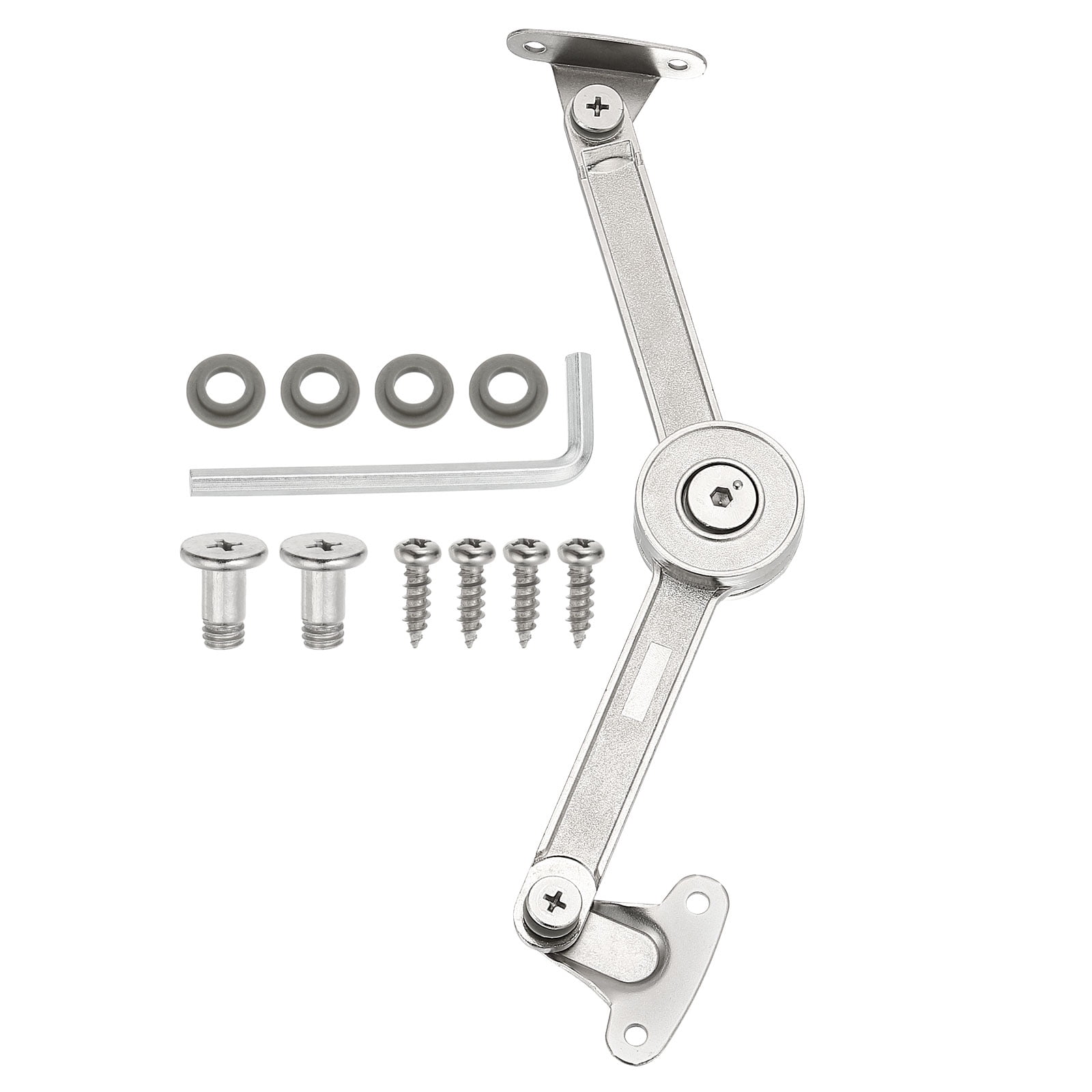 Lid Support Hinge, Adjustable Metal Folding Lid Stay Hinges for Wooden ...