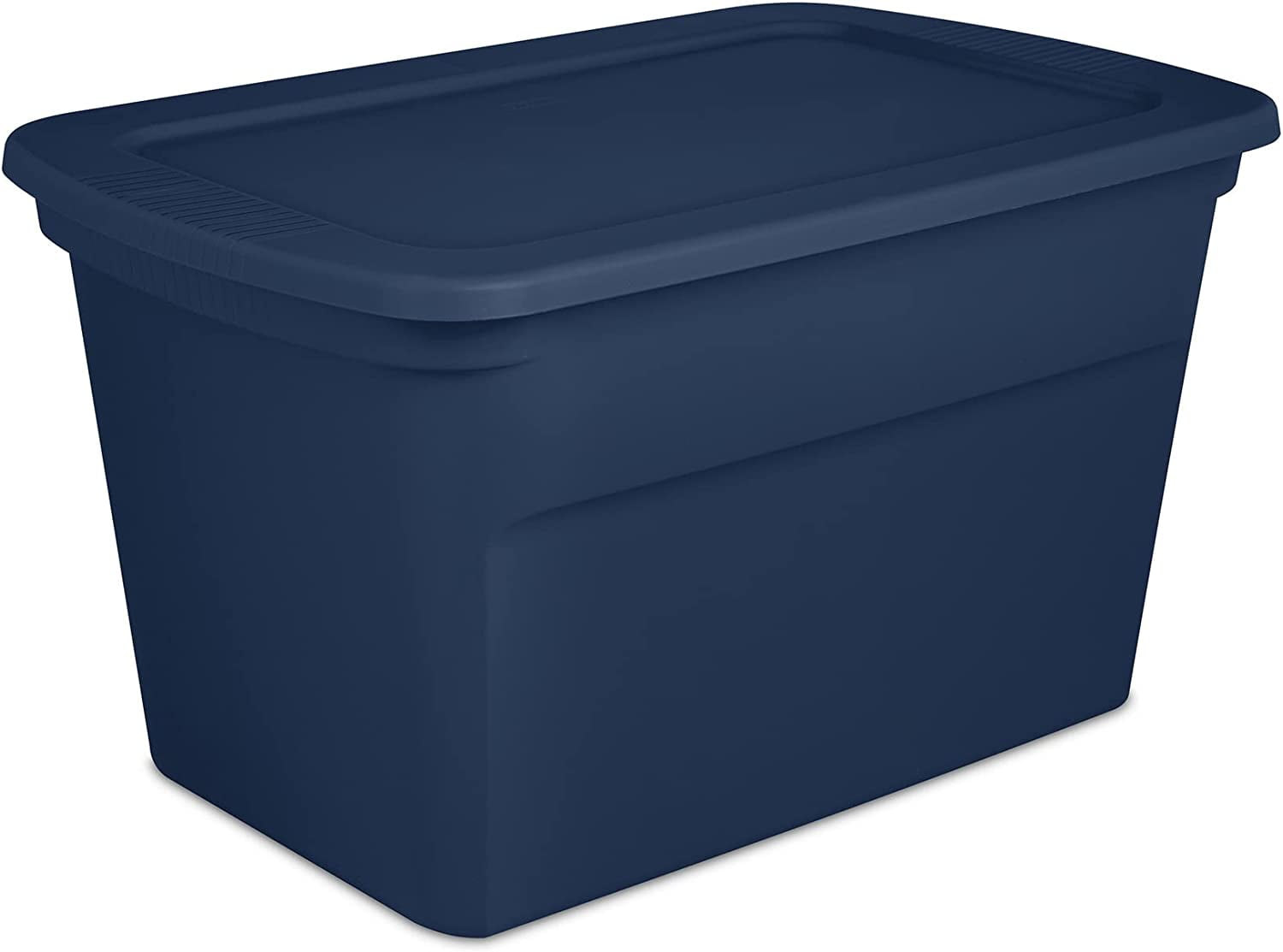 Lidded Stackable 30 Gallon Storage Tote Container w/Handles & Indented ...