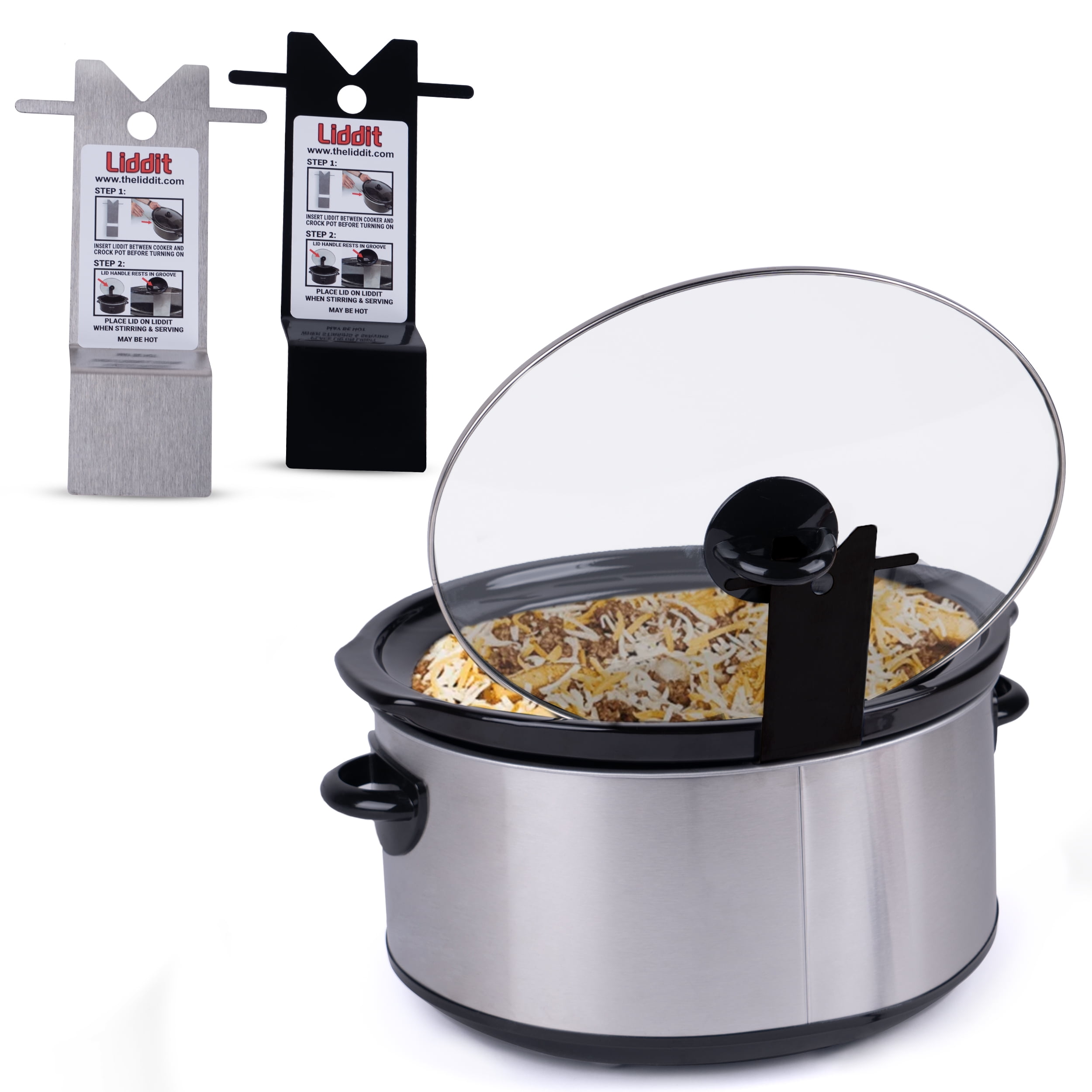 Liddit Crockpot Lid Holder - Easy to Use Crock Pot Lid Holder for ...