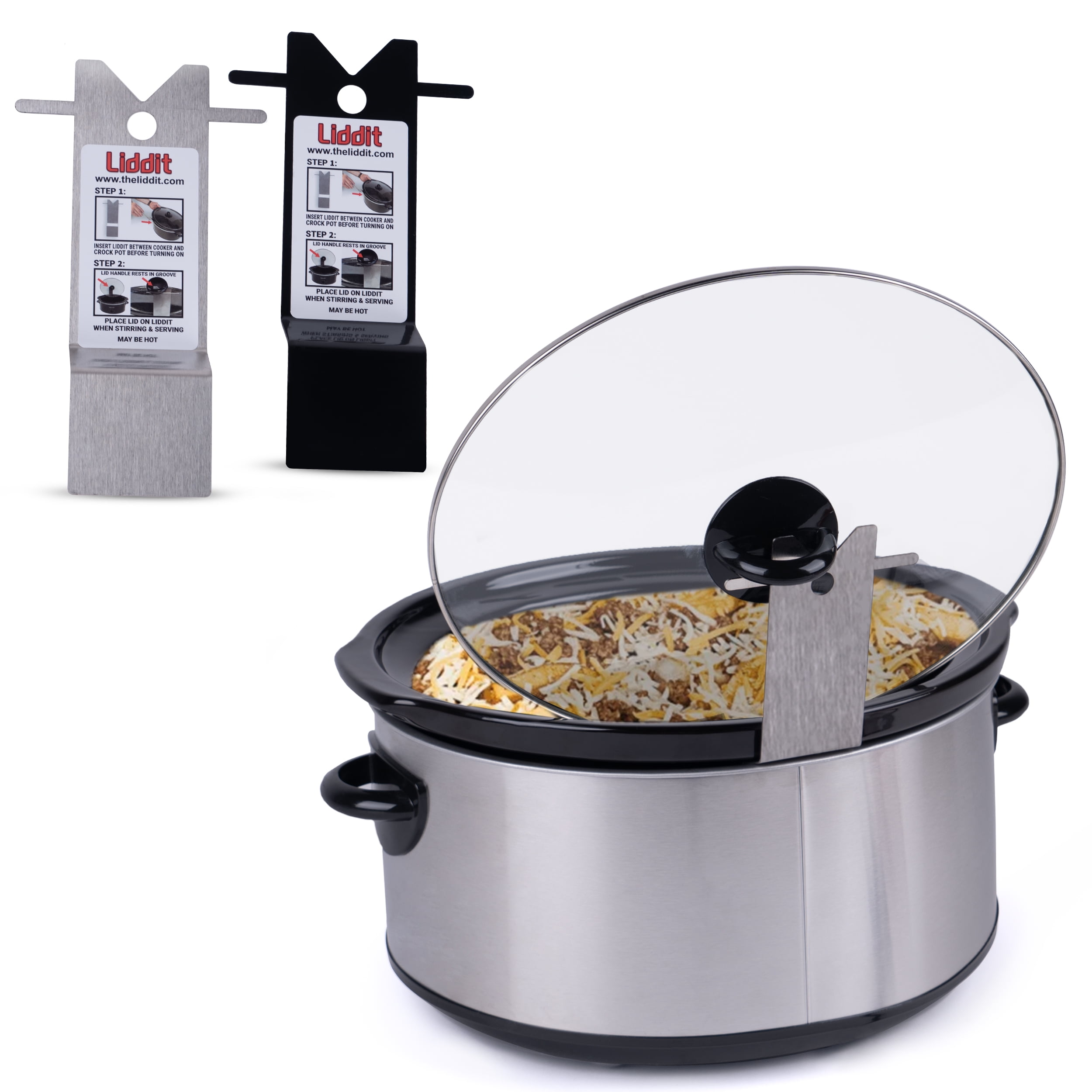 Liddit Crockpot Lid Holder - Easy to Use Crock Pot Lid Holder for ...