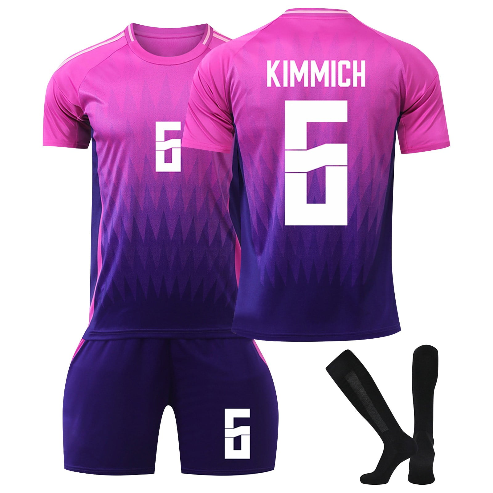 Lide 2024 German Away Game Soccer Jersey, Two Tone Soccer Jersey 3-Piece Set, 24-25 German #6 ...