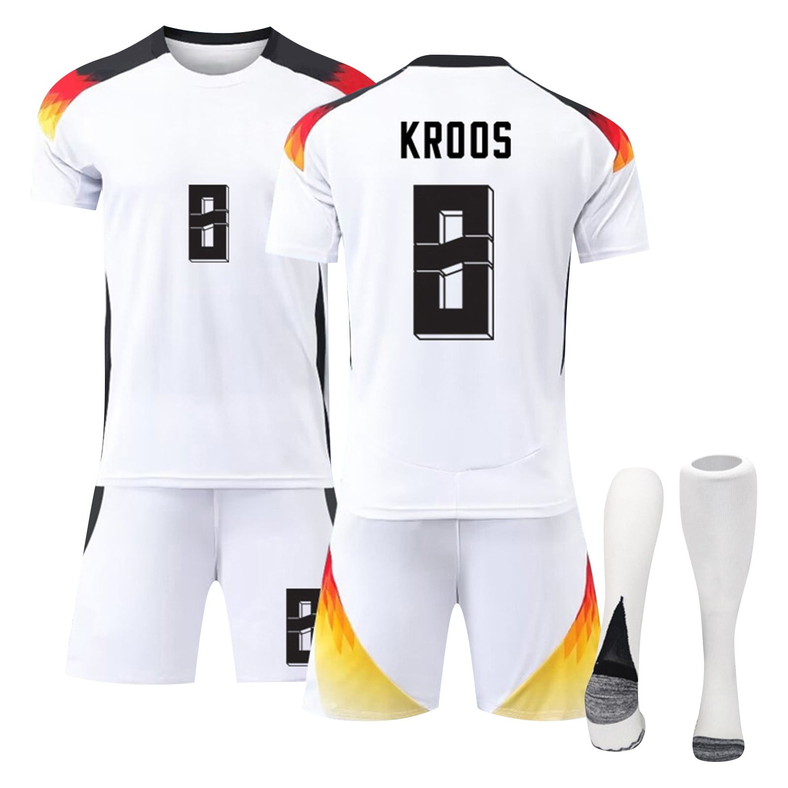 Lide 2024 German Soccer Jersey 3-Piece Set, Printed #8 Toni Kroos ...