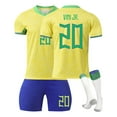 Lide 2324 Brazil Home Game Short Sleeve Soccer Uniform, #20 VINICIUS JUNIOR Brazil Fashion ...