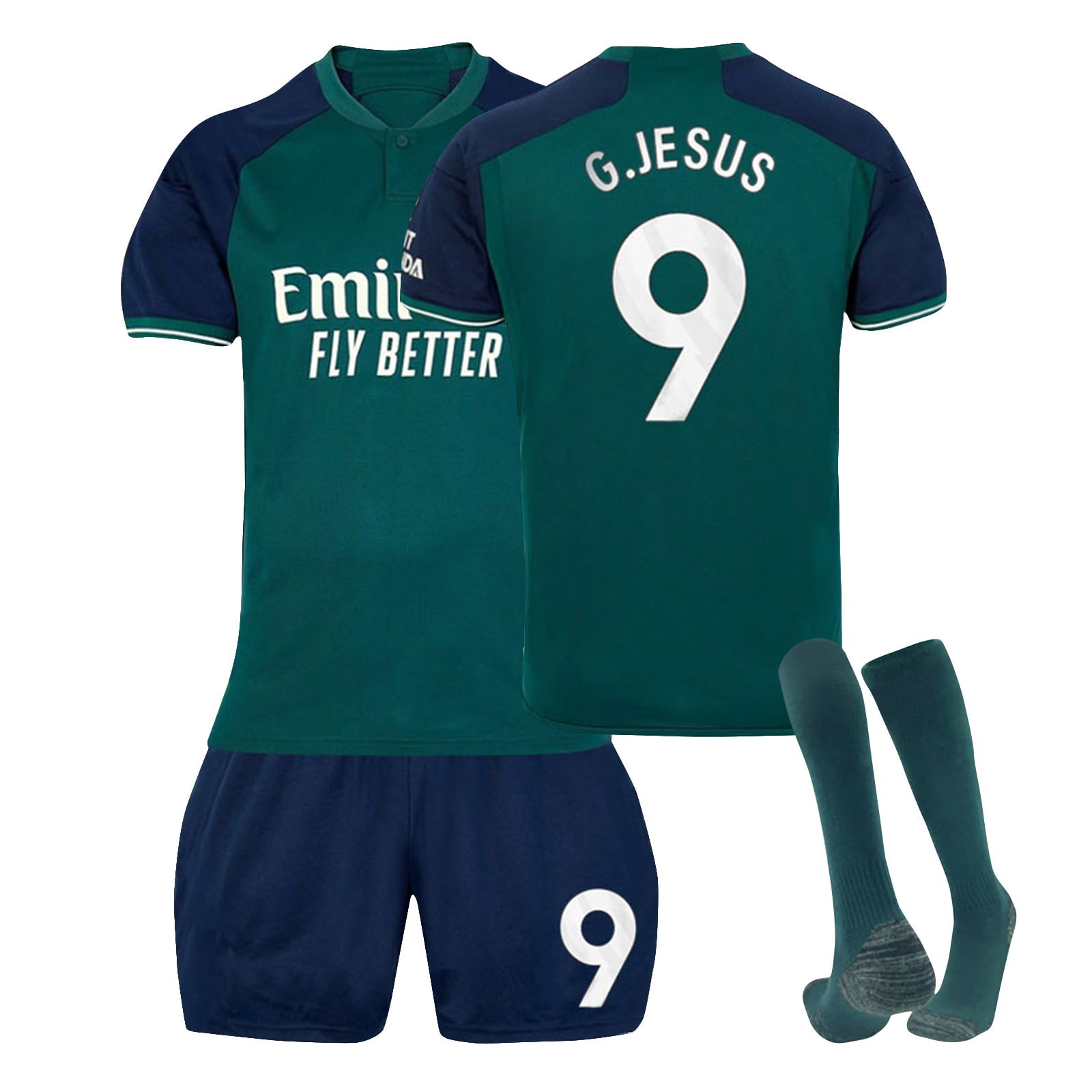 Lide 2324 English FC Second Away Game Soccer Jersey, Printed #9 G.JESUS ...